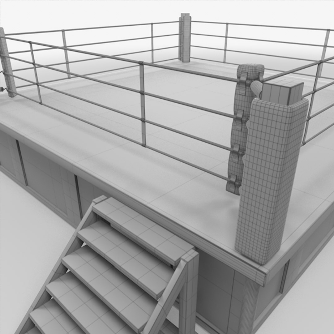Boxing Ring Wrestling 3d Model