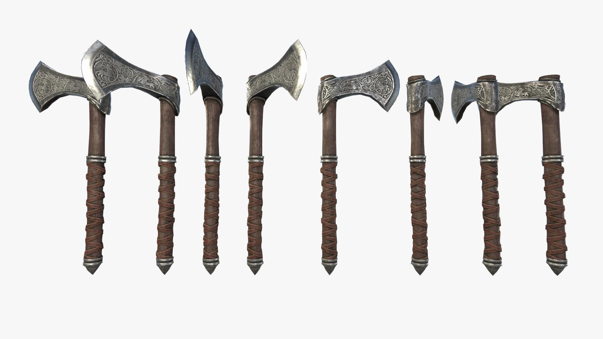 Fantasy Axe RPG Francisca Francesca Axe Throwing Broadaxe Broad Bearded ...