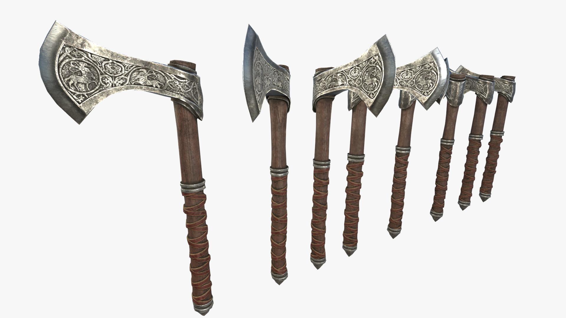 Fantasy Axe RPG Francisca Francesca Axe Throwing Broadaxe Broad Bearded ...