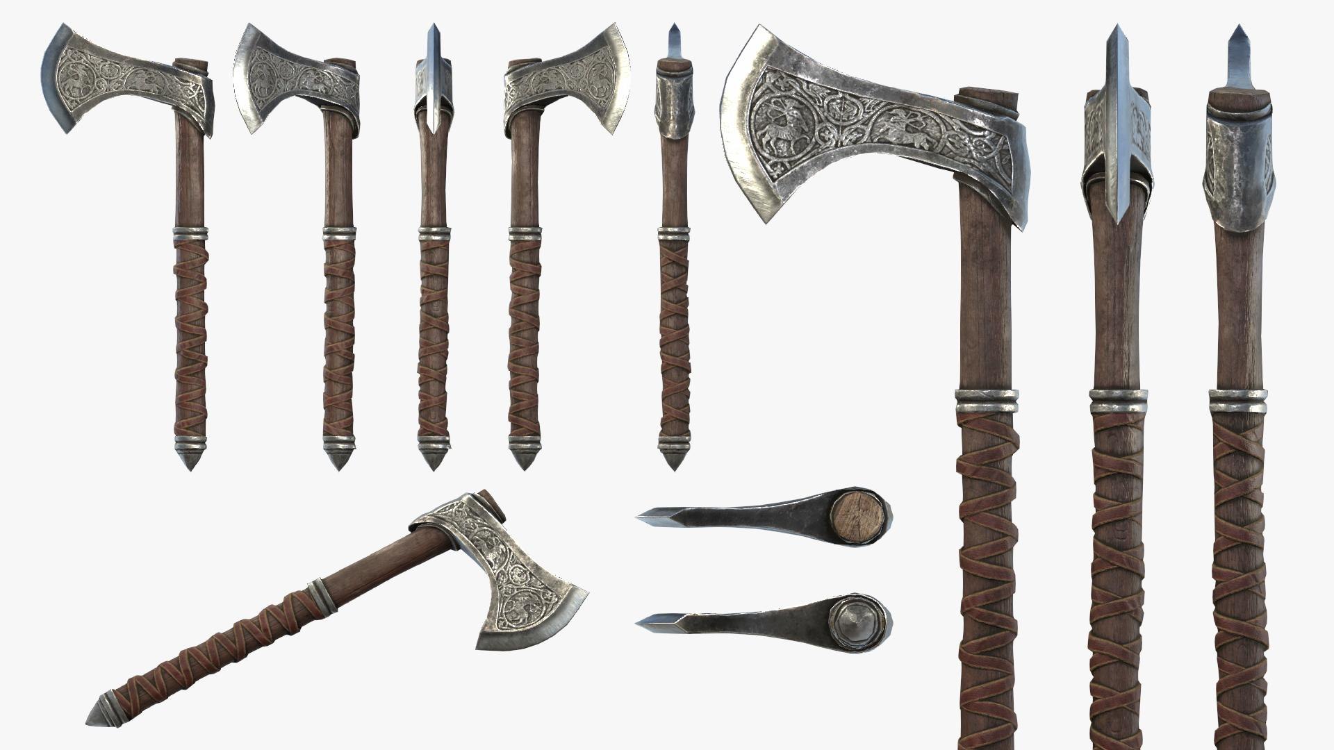 Fantasy Axe RPG Francisca Francesca Axe Throwing Broadaxe Broad Bearded ...