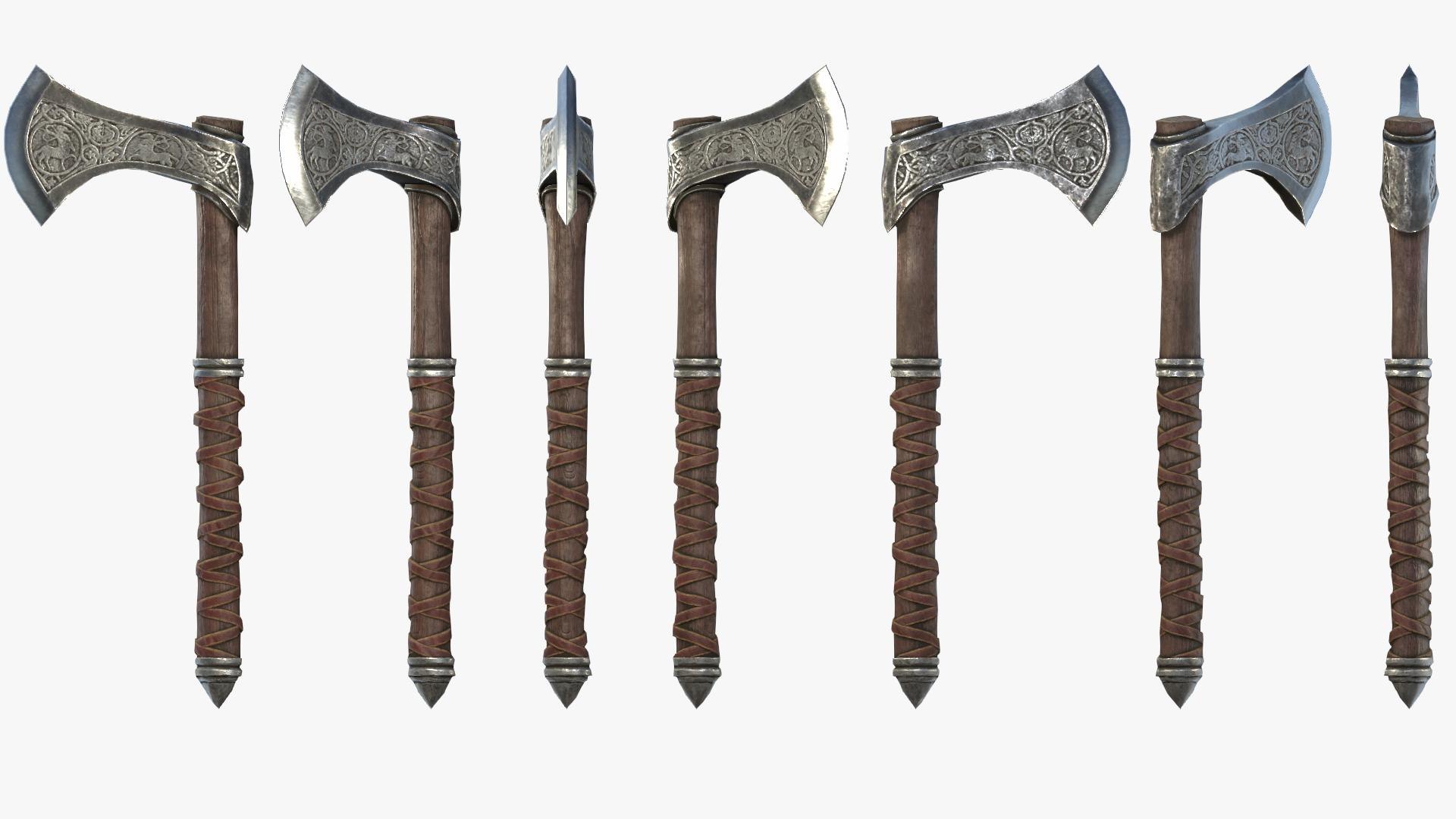 Fantasy Axe RPG Francisca Francesca Axe Throwing Broadaxe Broad Bearded ...