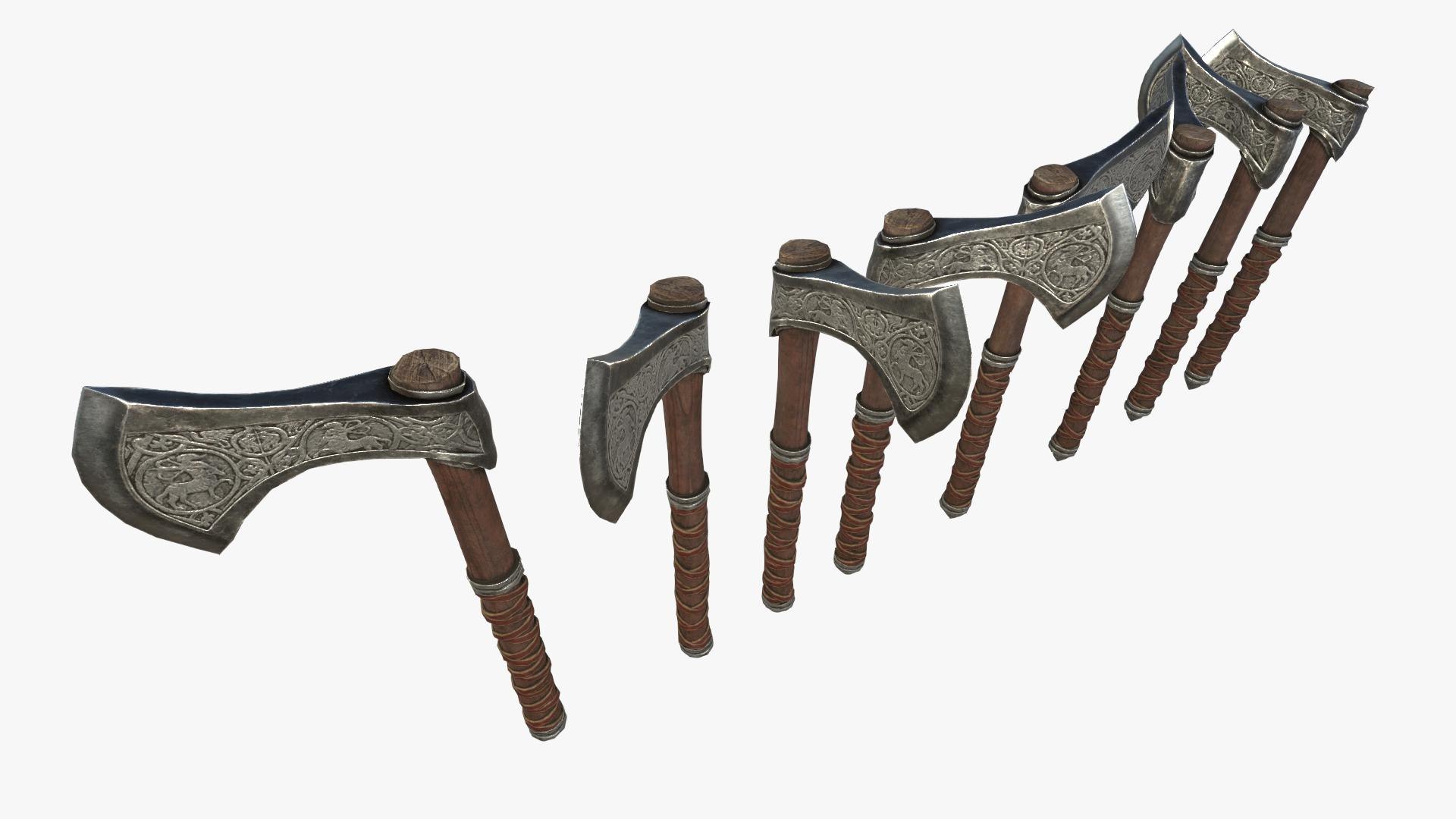 Fantasy Axe RPG Francisca Francesca Axe Throwing Broadaxe Broad Bearded ...