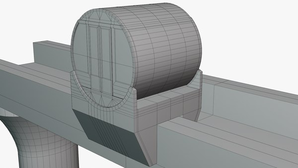 3D Monorail train pod model - TurboSquid 1786239