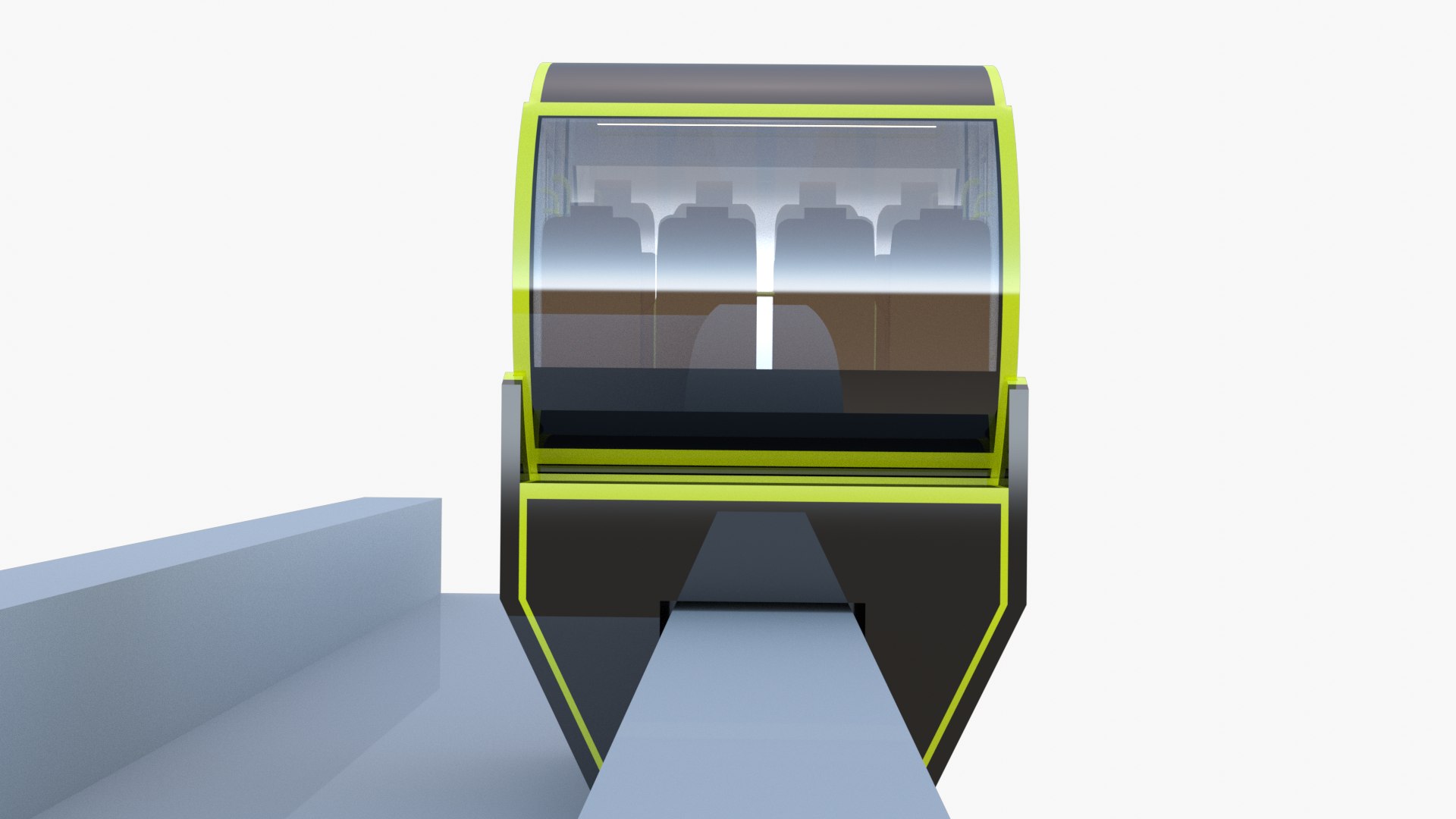 3D Monorail Train Pod Model - TurboSquid 1786239