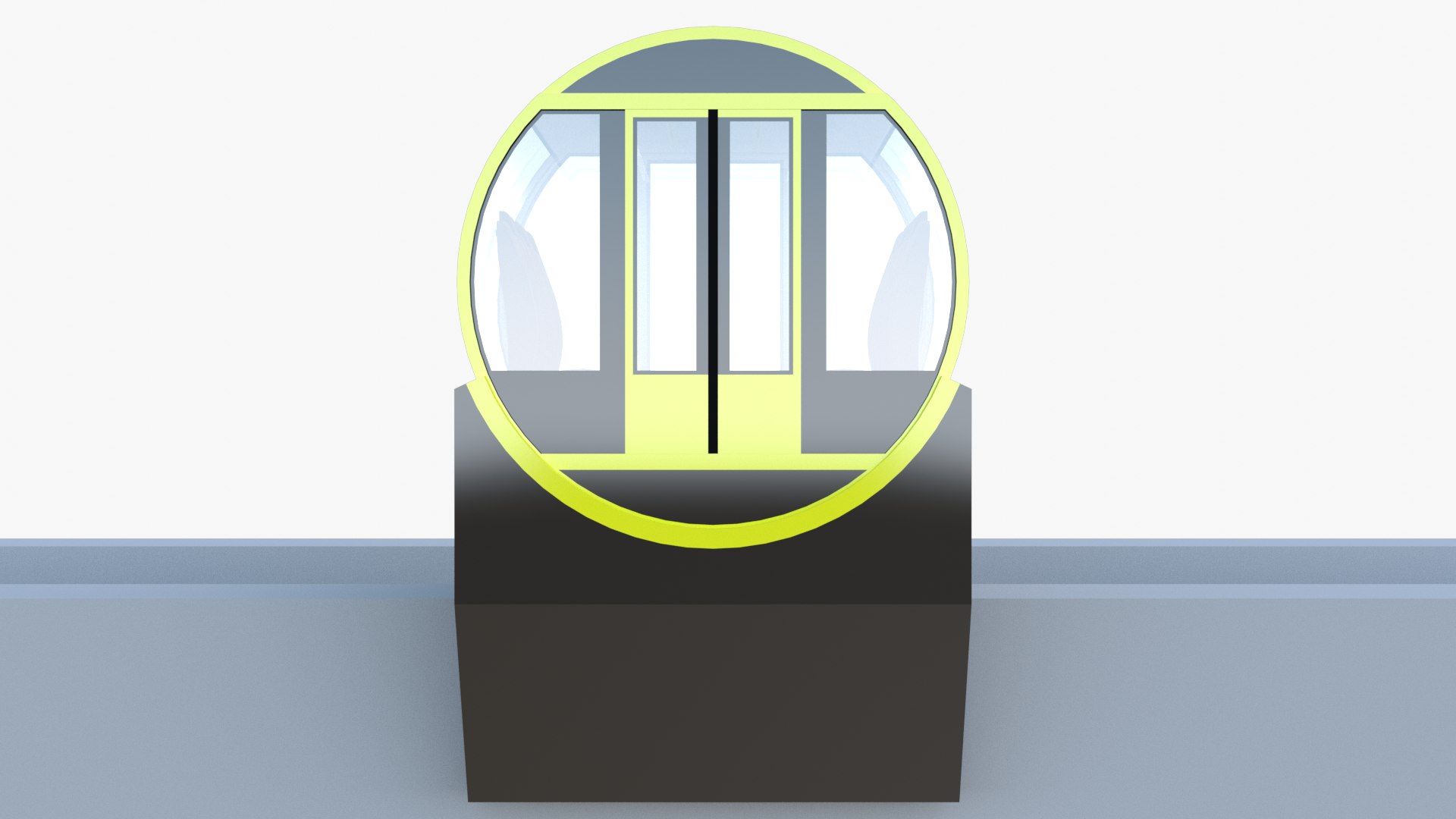 3D Monorail Train Pod Model - TurboSquid 1786239