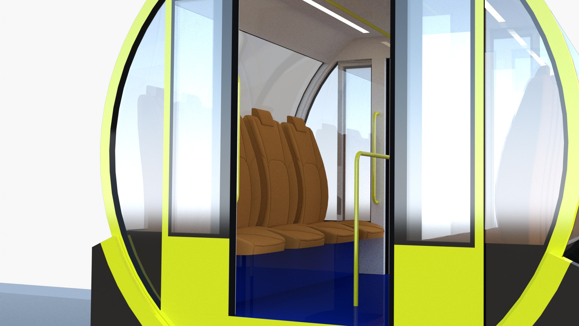 3D Monorail Train Pod Model - TurboSquid 1786239