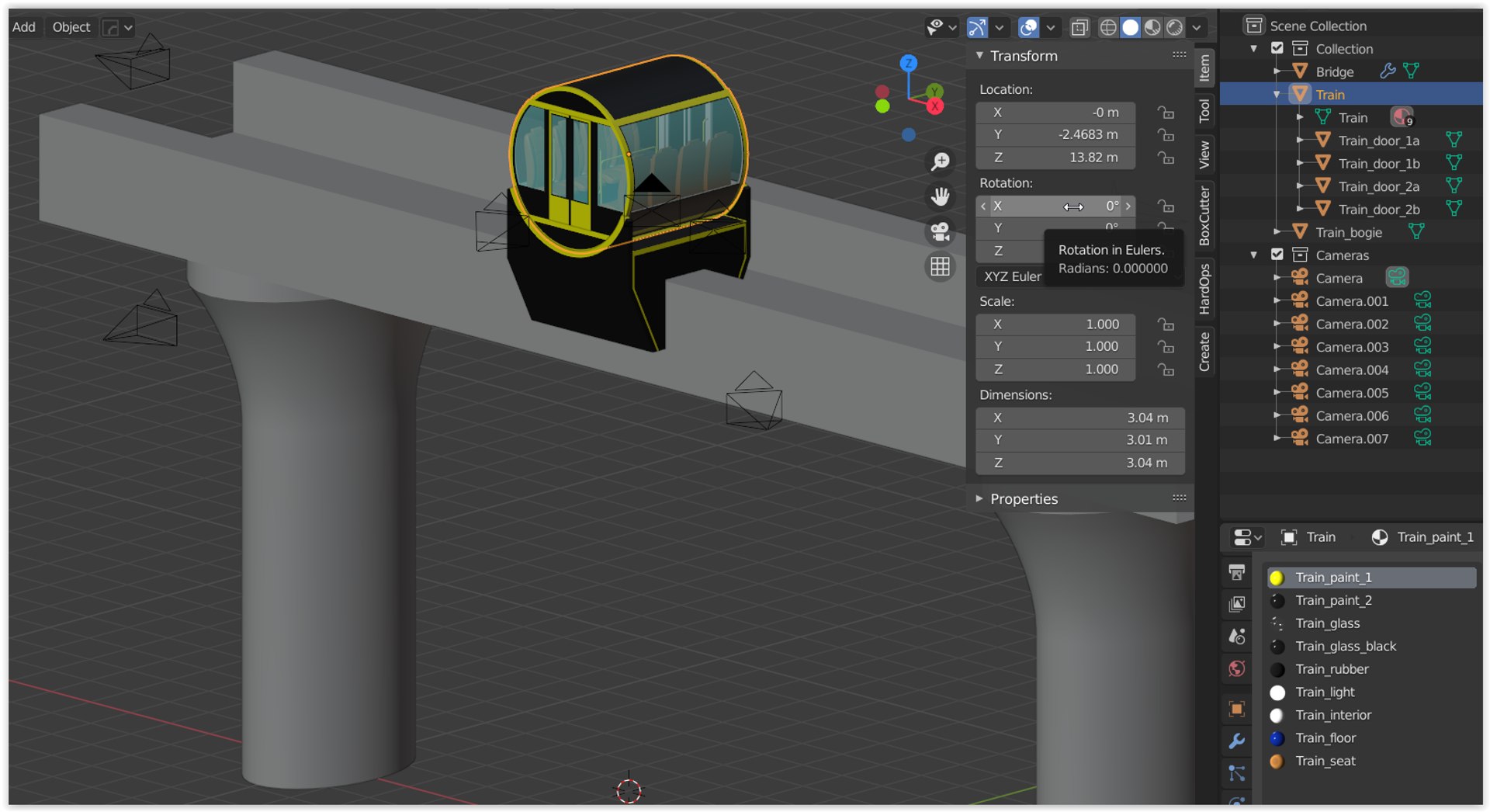 3D Monorail Train Pod Model - TurboSquid 1786239