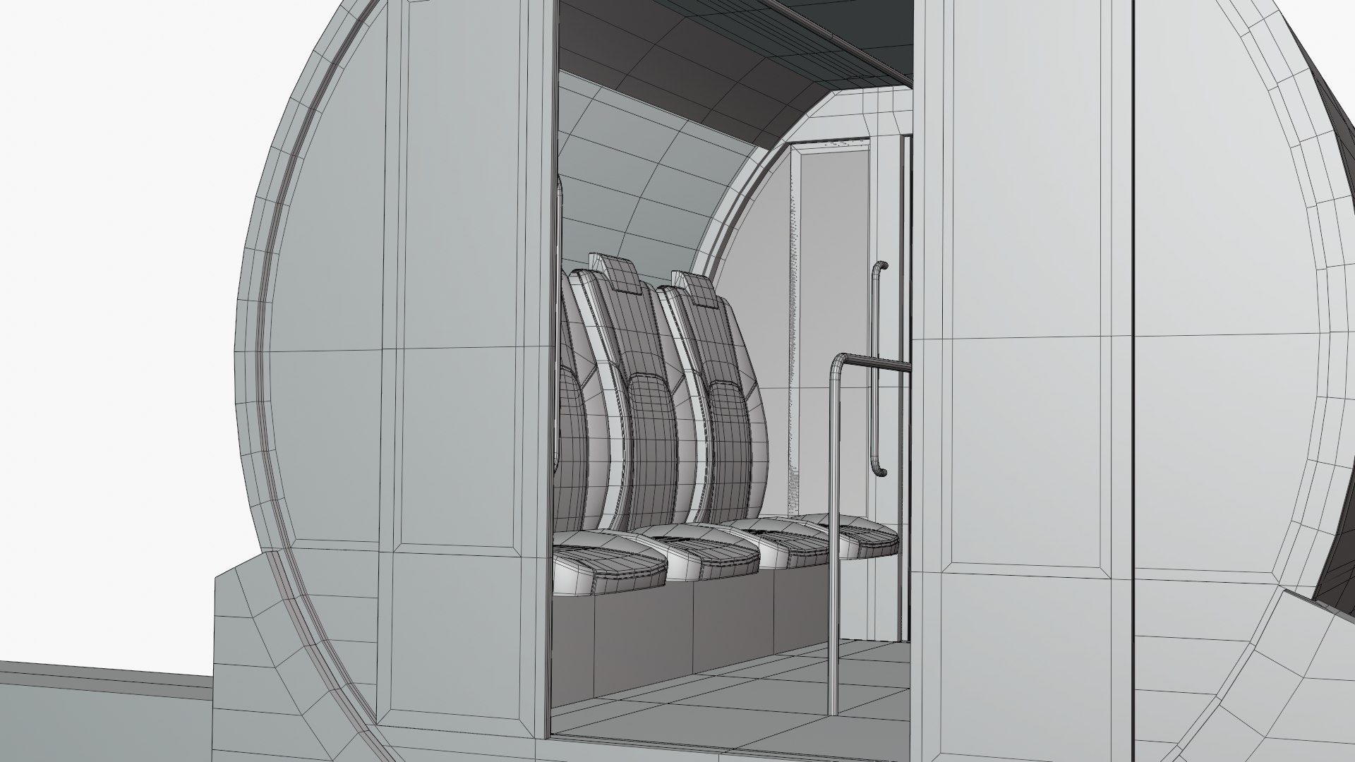 3D Monorail Train Pod Model - TurboSquid 1786239