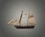 3d Model Schooner Halcon