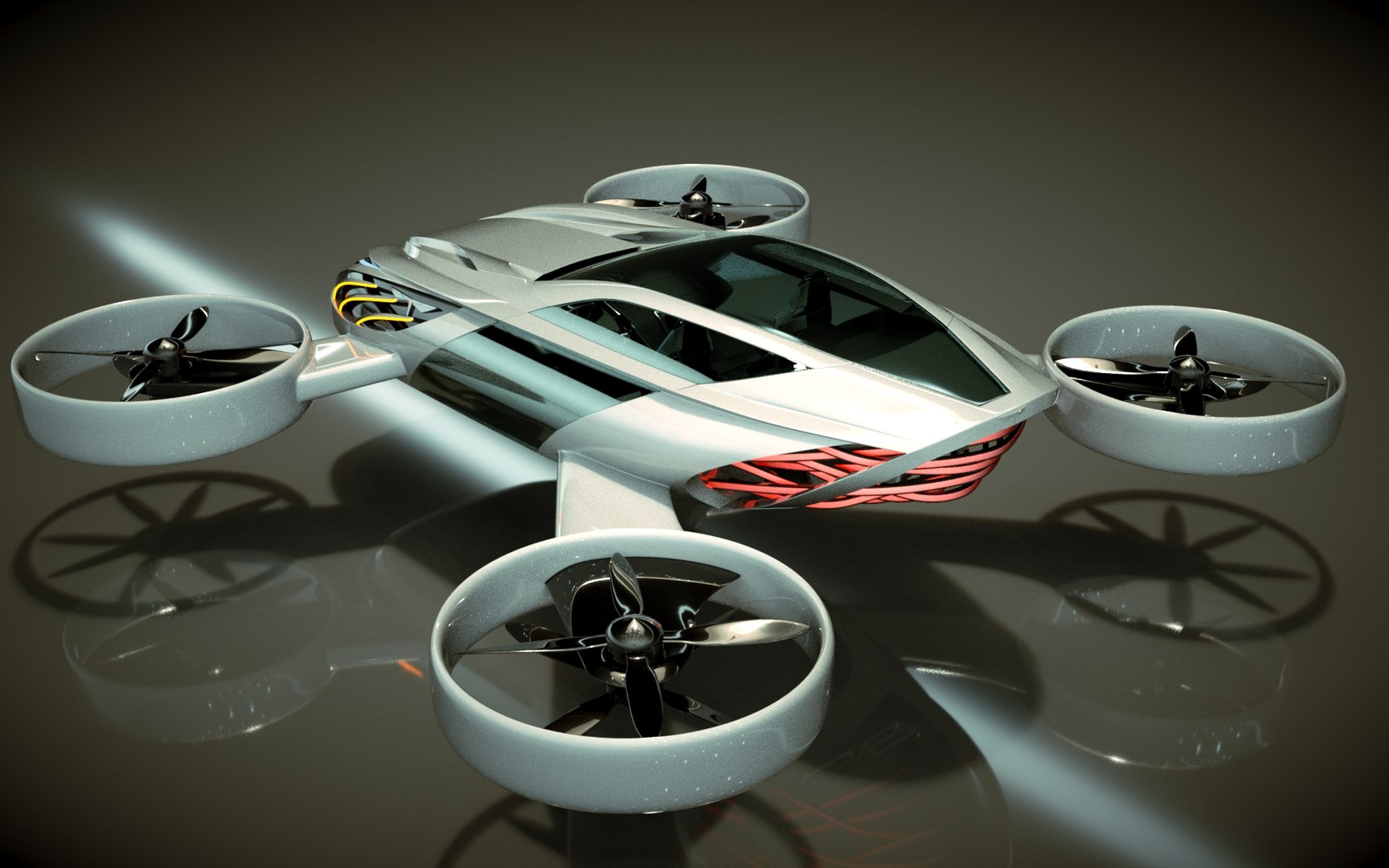 3D Car Copter - TurboSquid 1304211