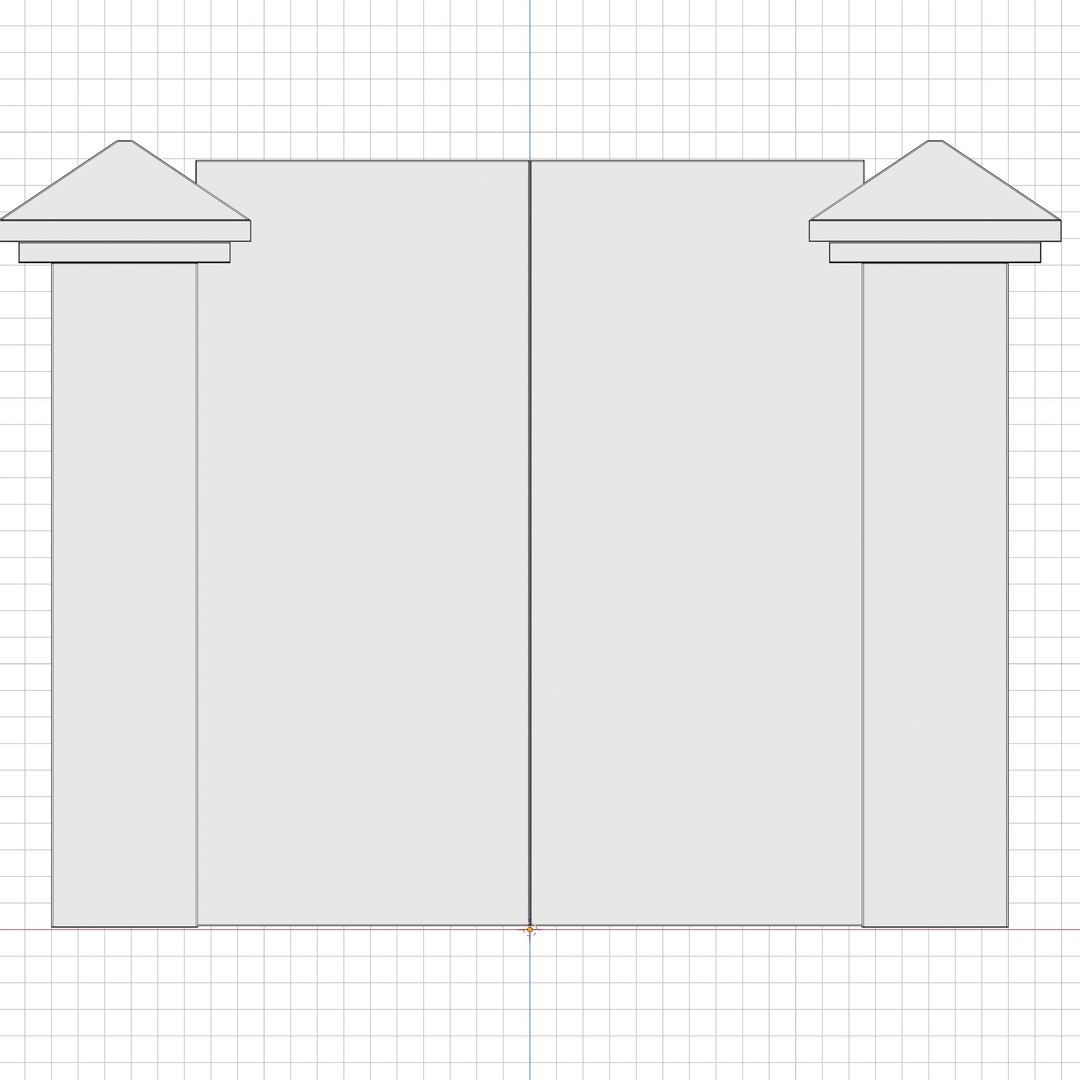 3D Ornate Decorative Garden Gate 3D Model PBR Low Poly Model ...