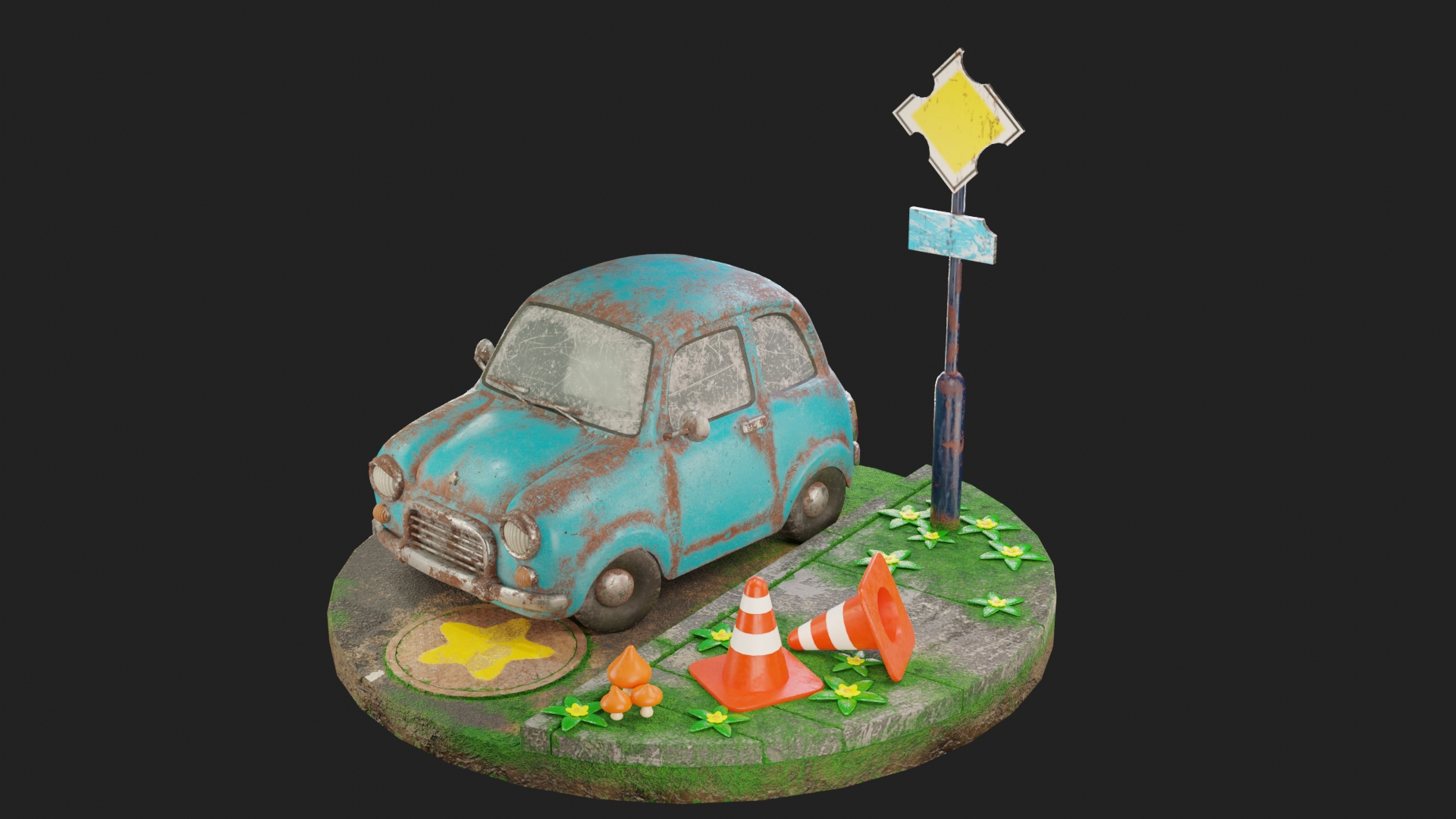 3D Kirby Car - TurboSquid 1981596