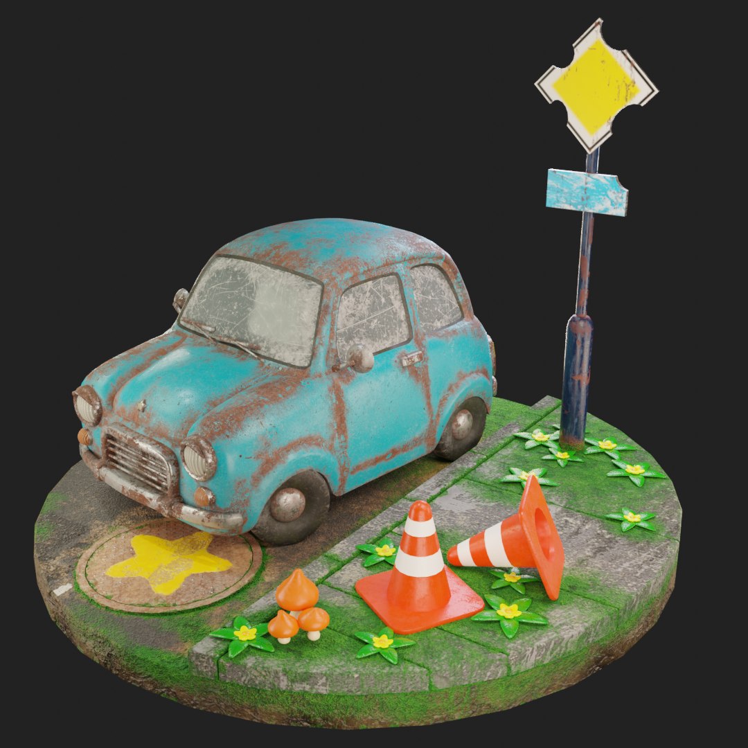 3D Kirby Car - TurboSquid 1981596