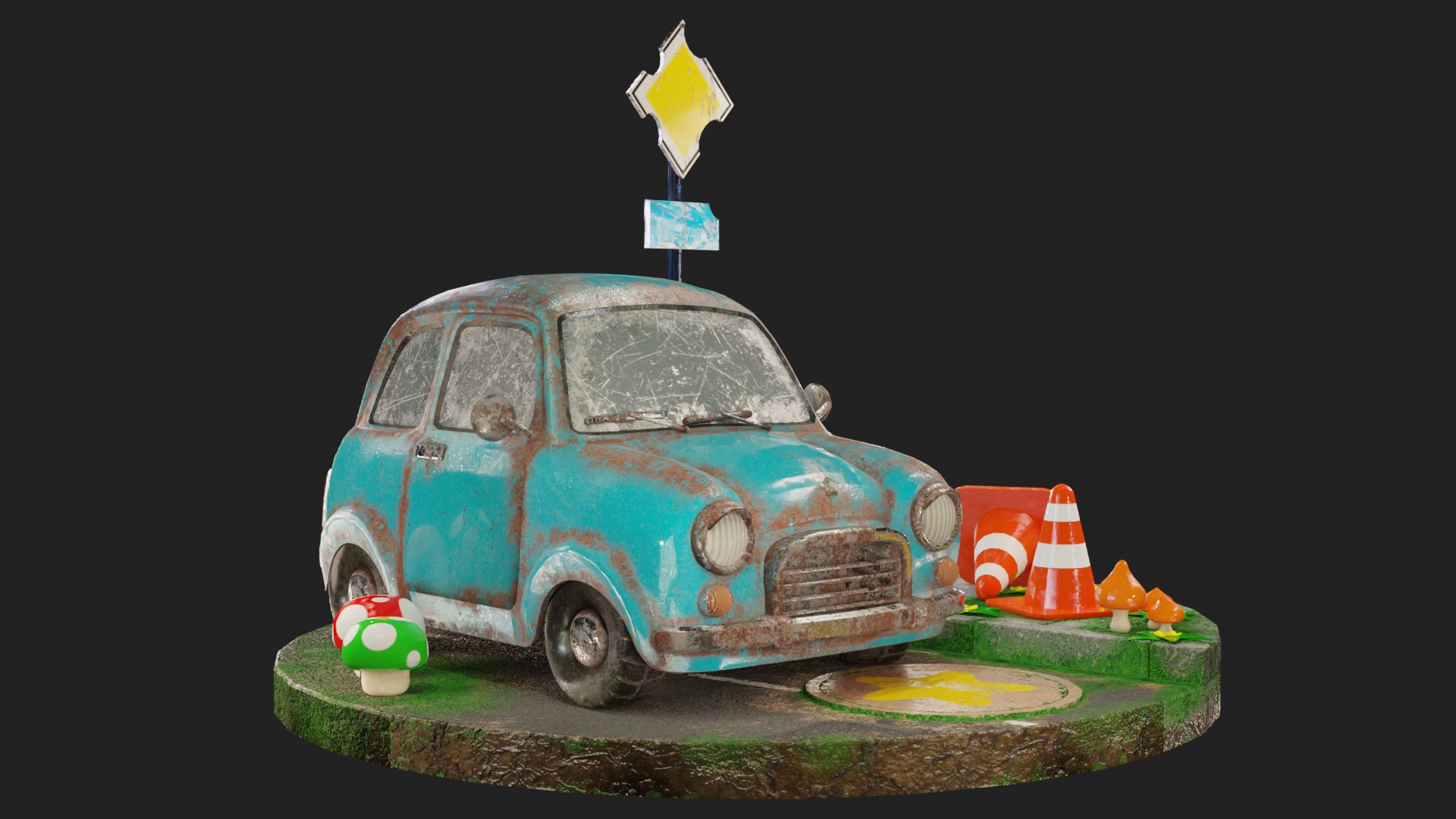 3D Kirby Car - TurboSquid 1981596