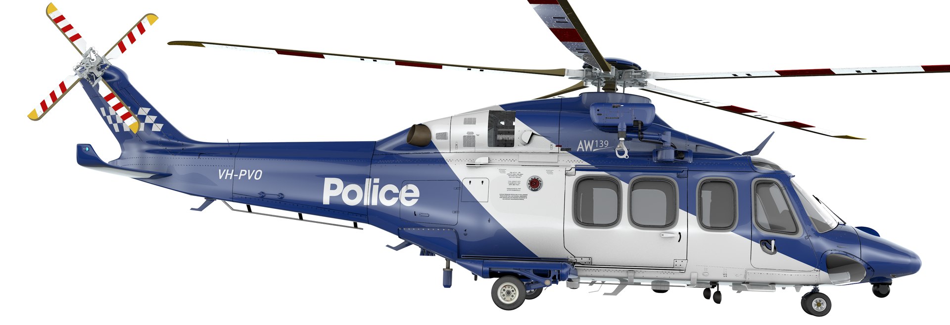 AW139 VIKTORIA POLICE L2134 3D Model - TurboSquid 2234077