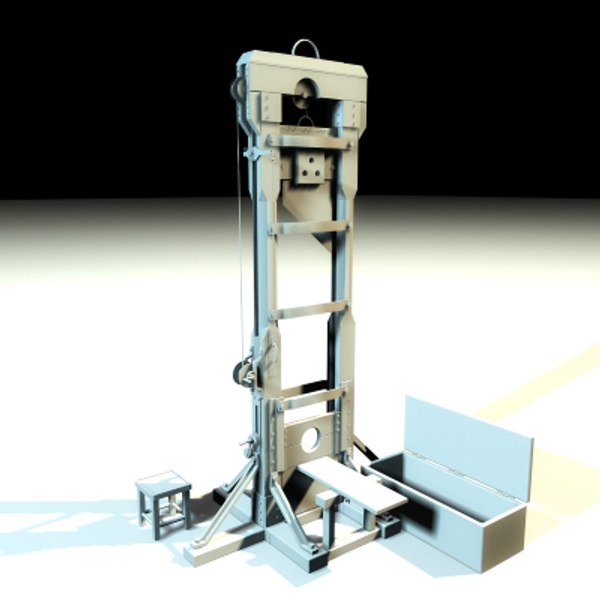 guillotine 3d model