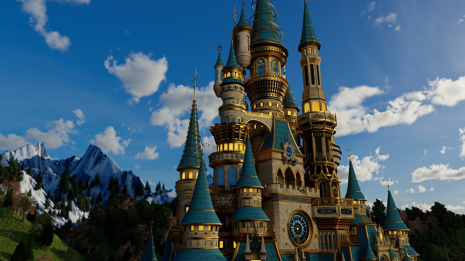 3D Disney Castle Total Pack - TurboSquid 2187473