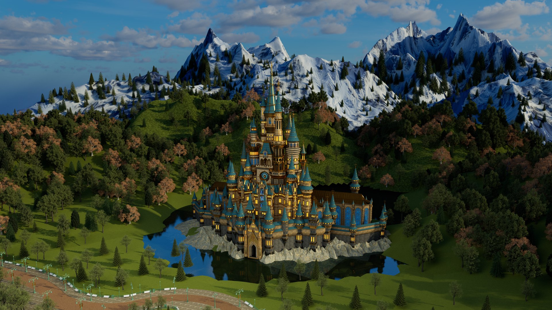 3D Disney Castle Total Pack - TurboSquid 2187473