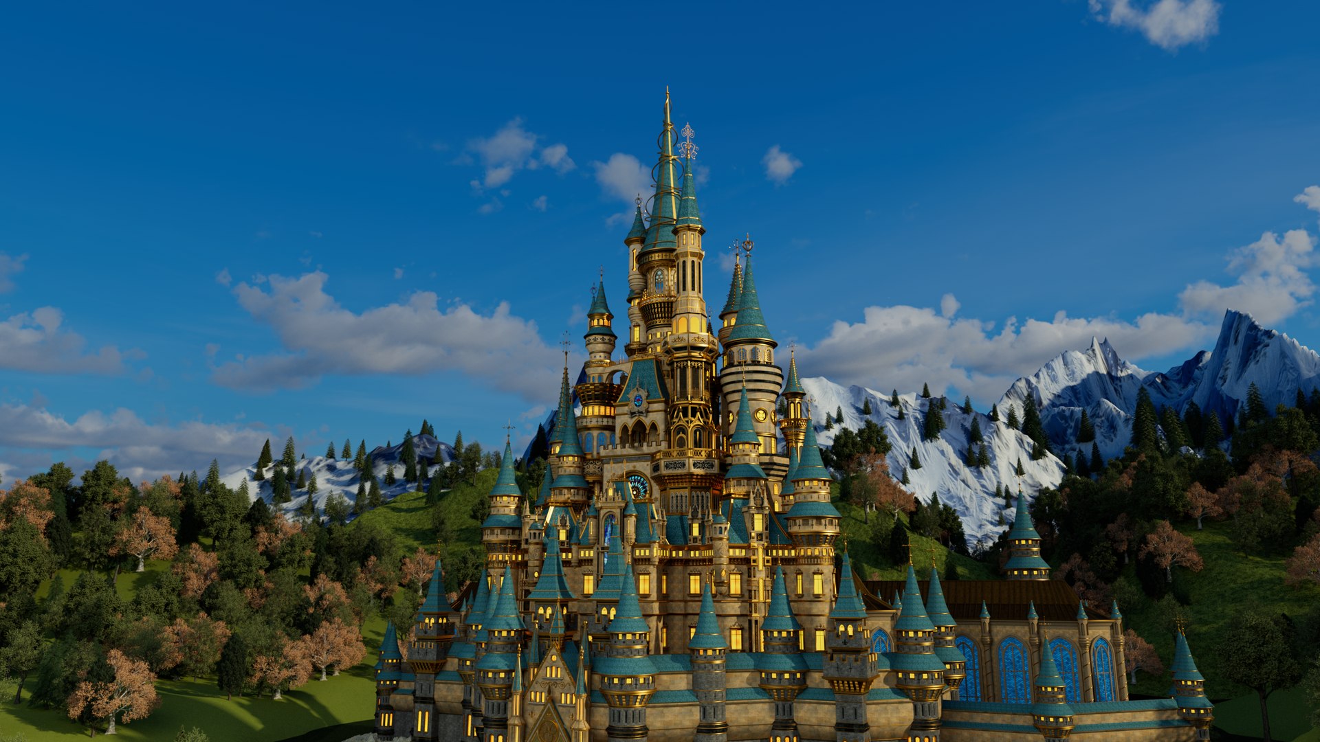 3D Disney Castle Total Pack - TurboSquid 2187473