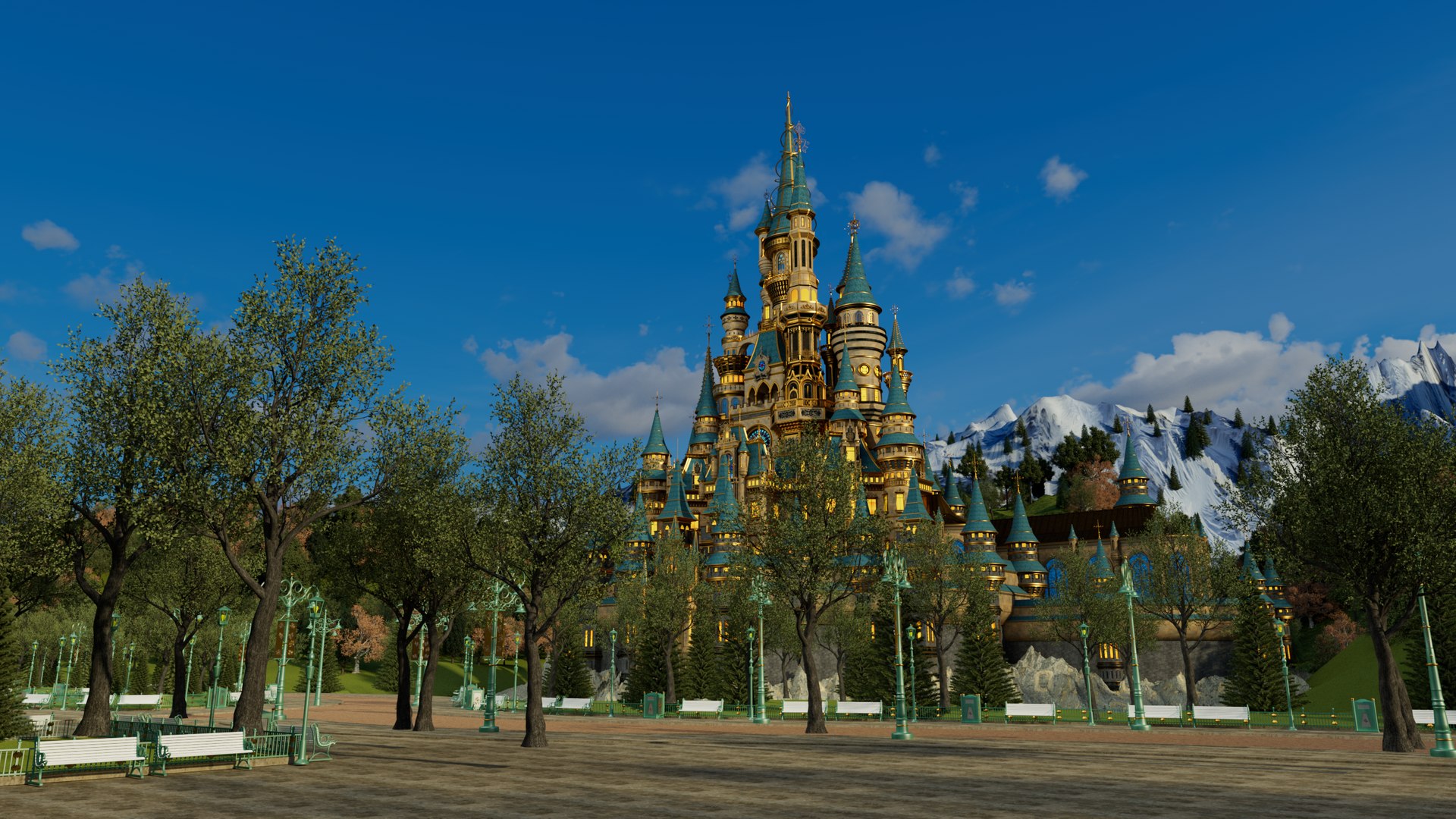 3D Disney Castle Total Pack - TurboSquid 2187473