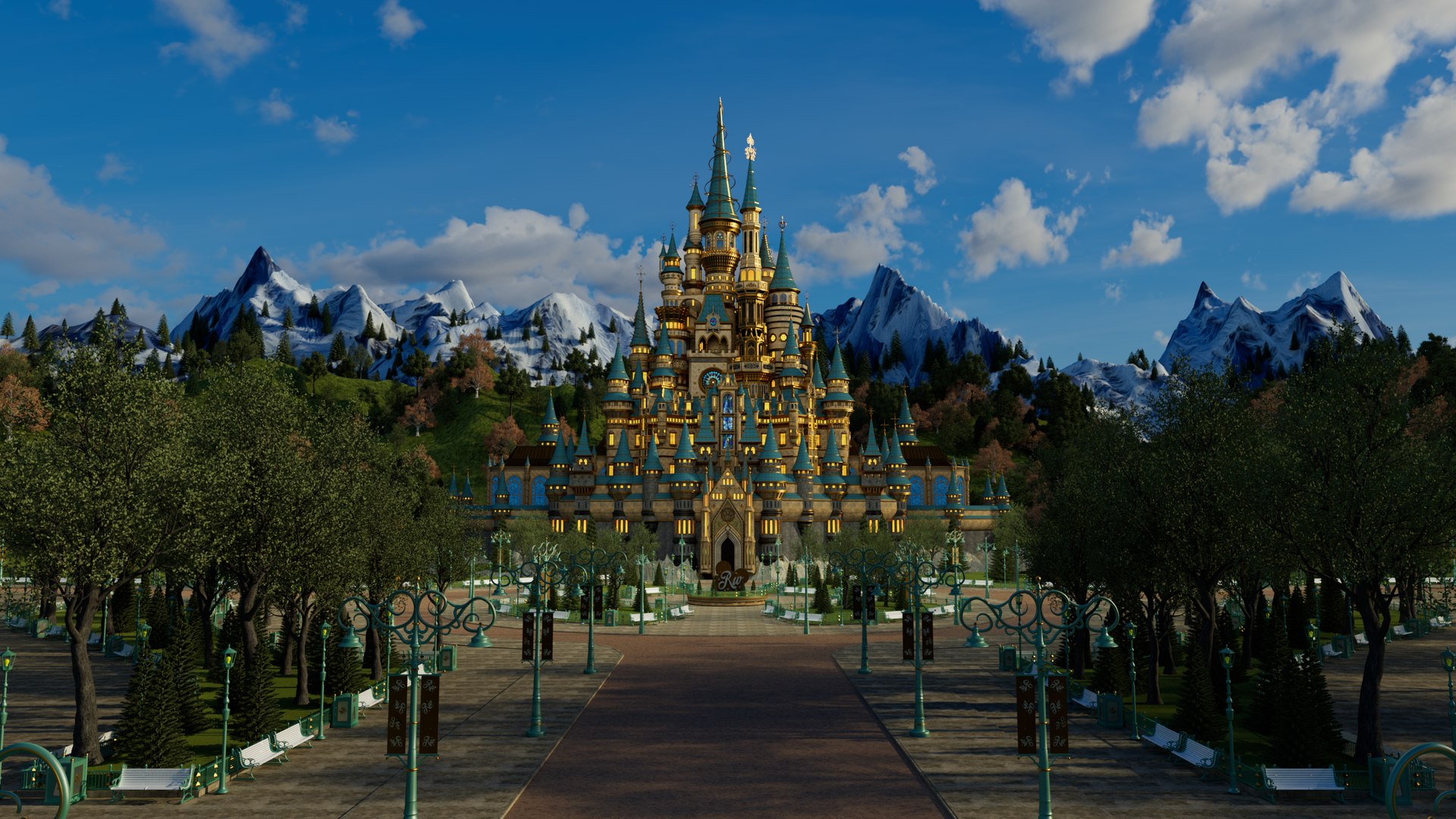 3D Disney Castle Total Pack - TurboSquid 2187473