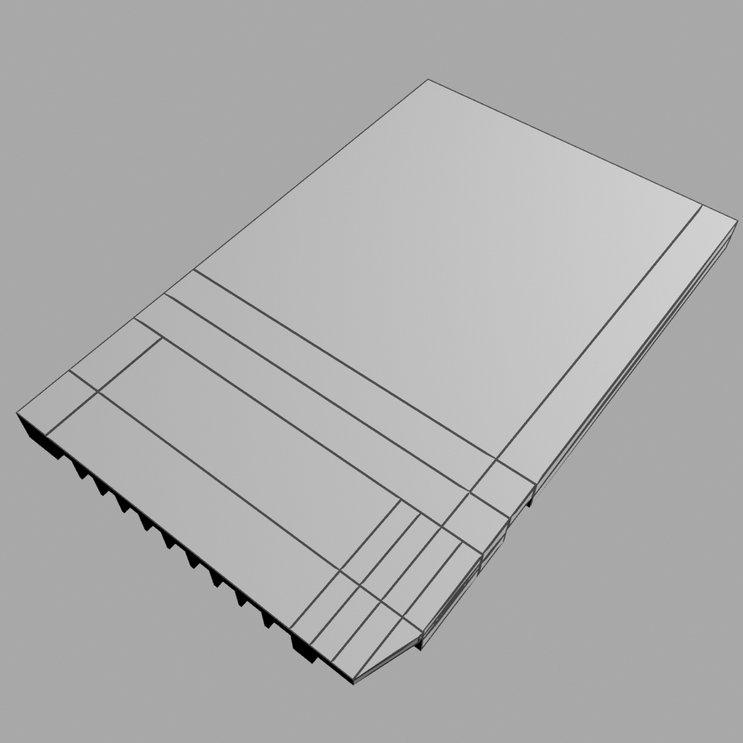 memory stick pro duo 3d model