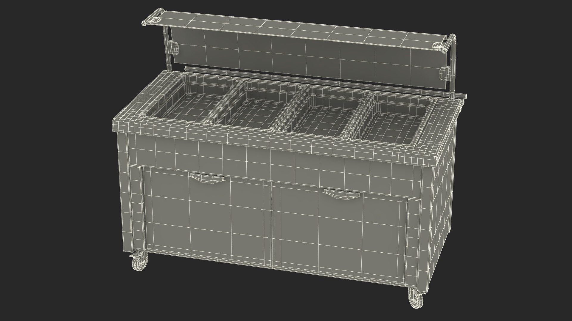 Counter Cooled Self Service Line Model - TurboSquid 2058167