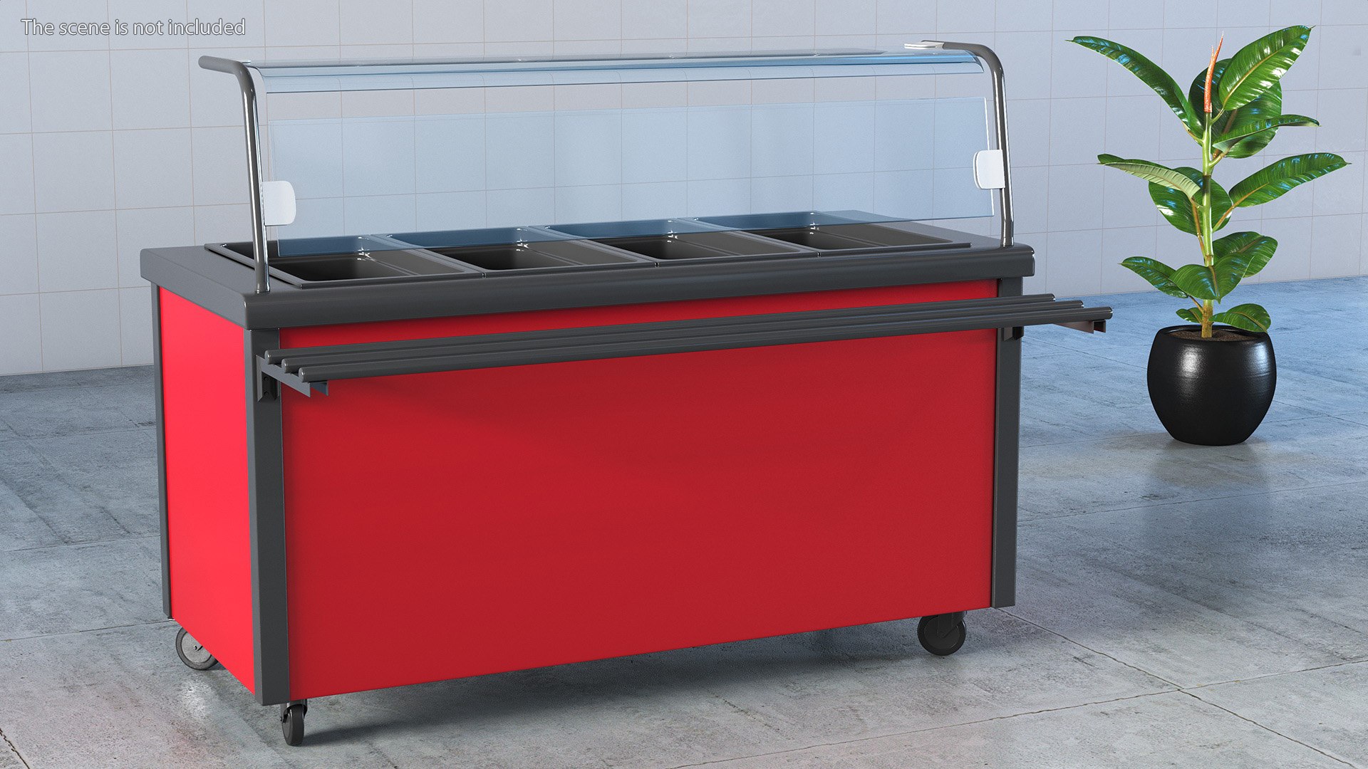 Counter Cooled Self Service Line Model - TurboSquid 2058167