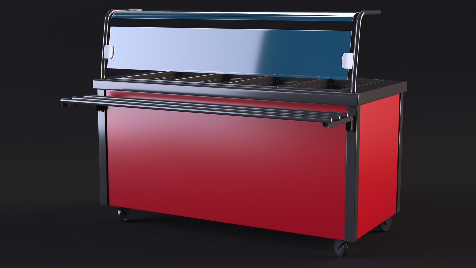 Counter Cooled Self Service Line model - TurboSquid 2058167