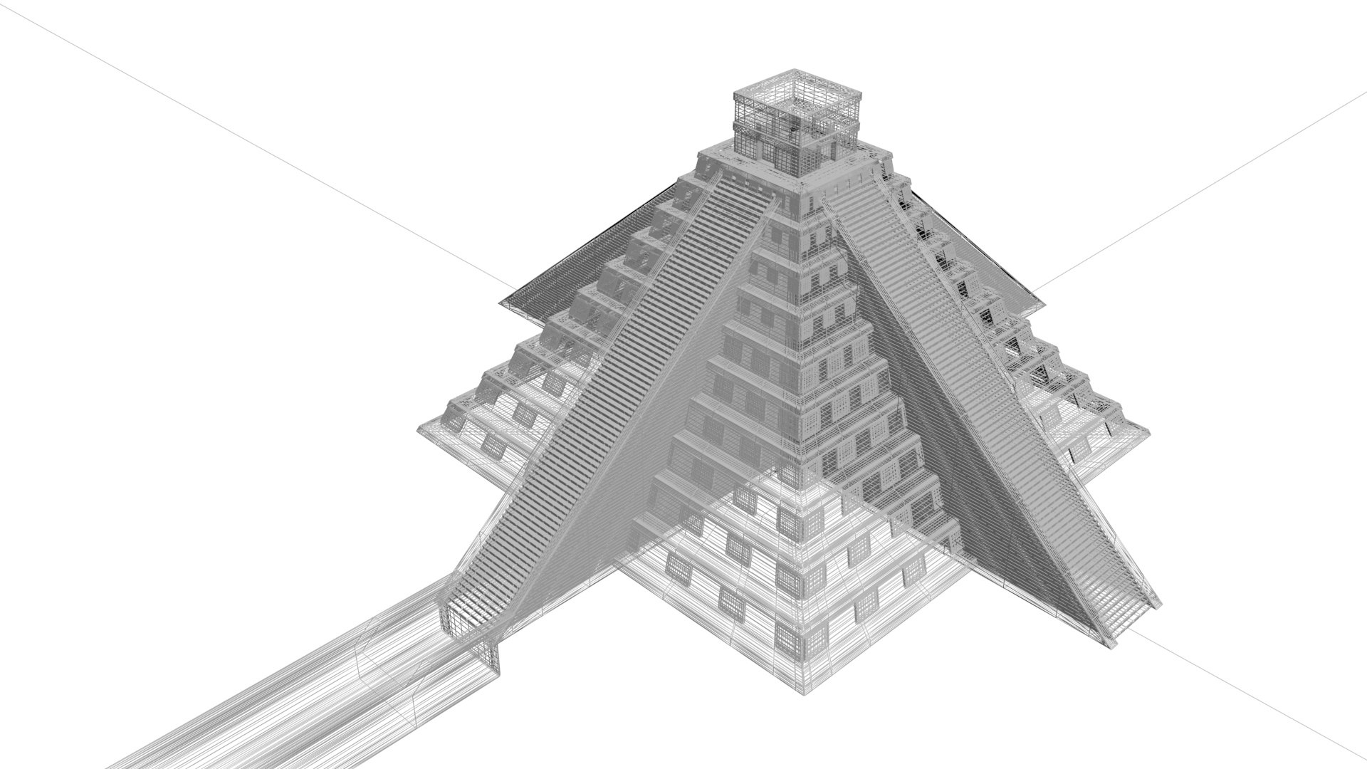 Chichen Itza Pyramid model - TurboSquid 1919116