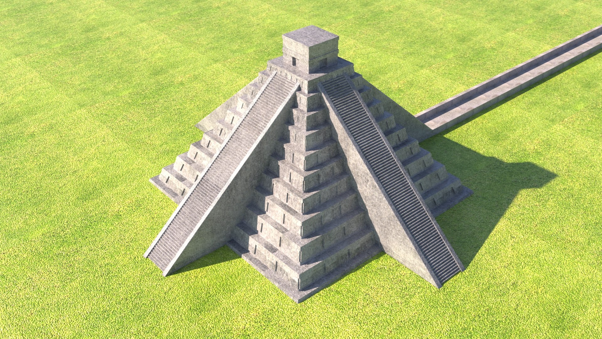 Chichen Itza Pyramid model - TurboSquid 1919116