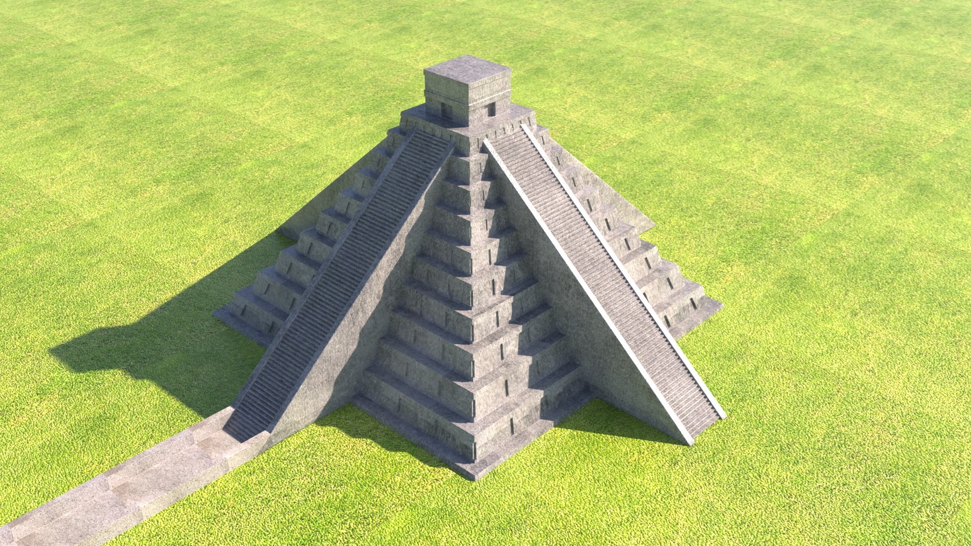 Chichen Itza Pyramid model - TurboSquid 1919116