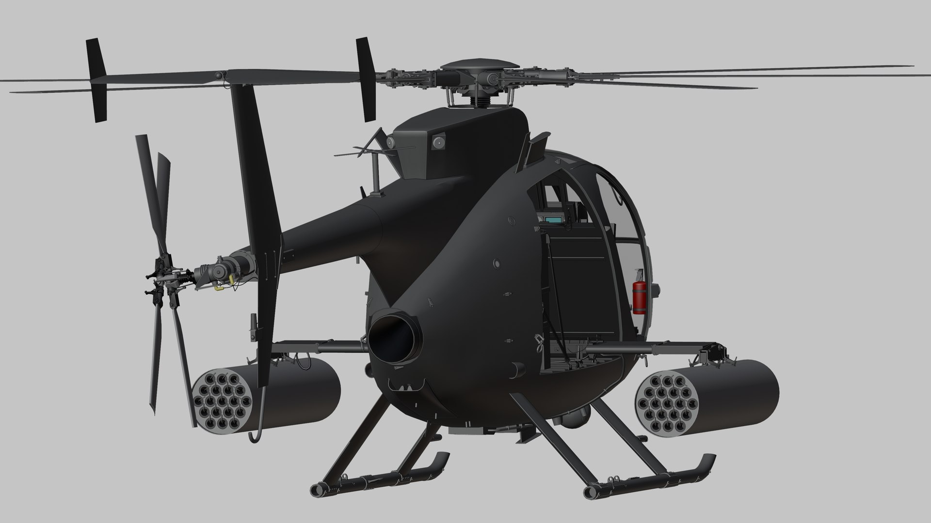 MD Helicopters MH-6 Little Bird 3D Model - TurboSquid 2332002