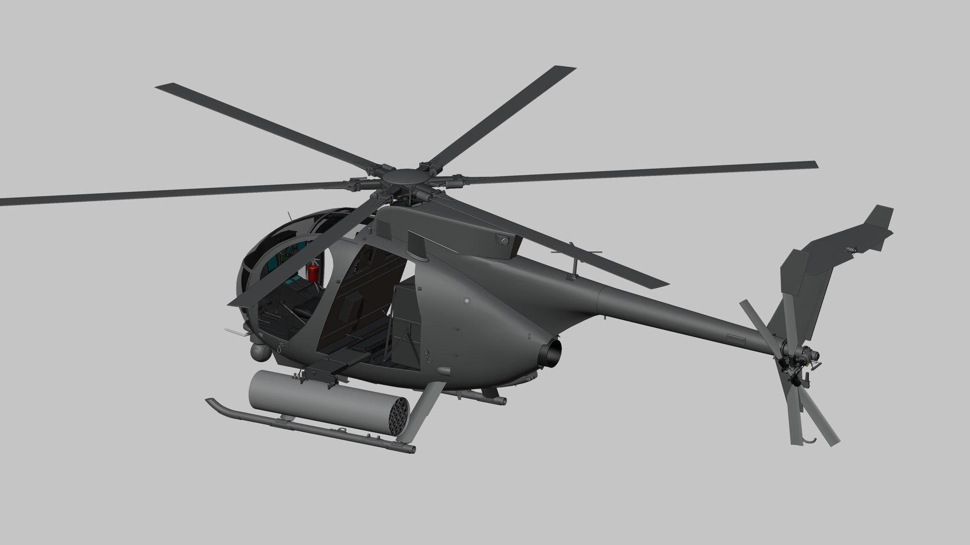 MD Helicopters MH-6 Little Bird 3D Model - TurboSquid 2332002