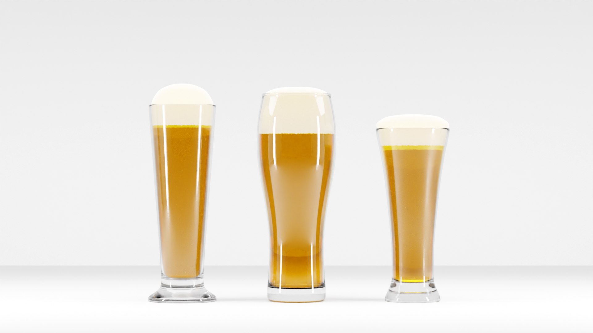 Beer Glass Vol 2 3D - TurboSquid 2052148