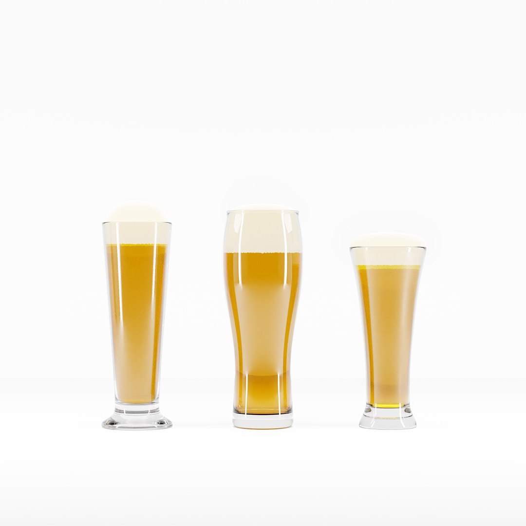 Beer Glass Vol 2 3D - TurboSquid 2052148