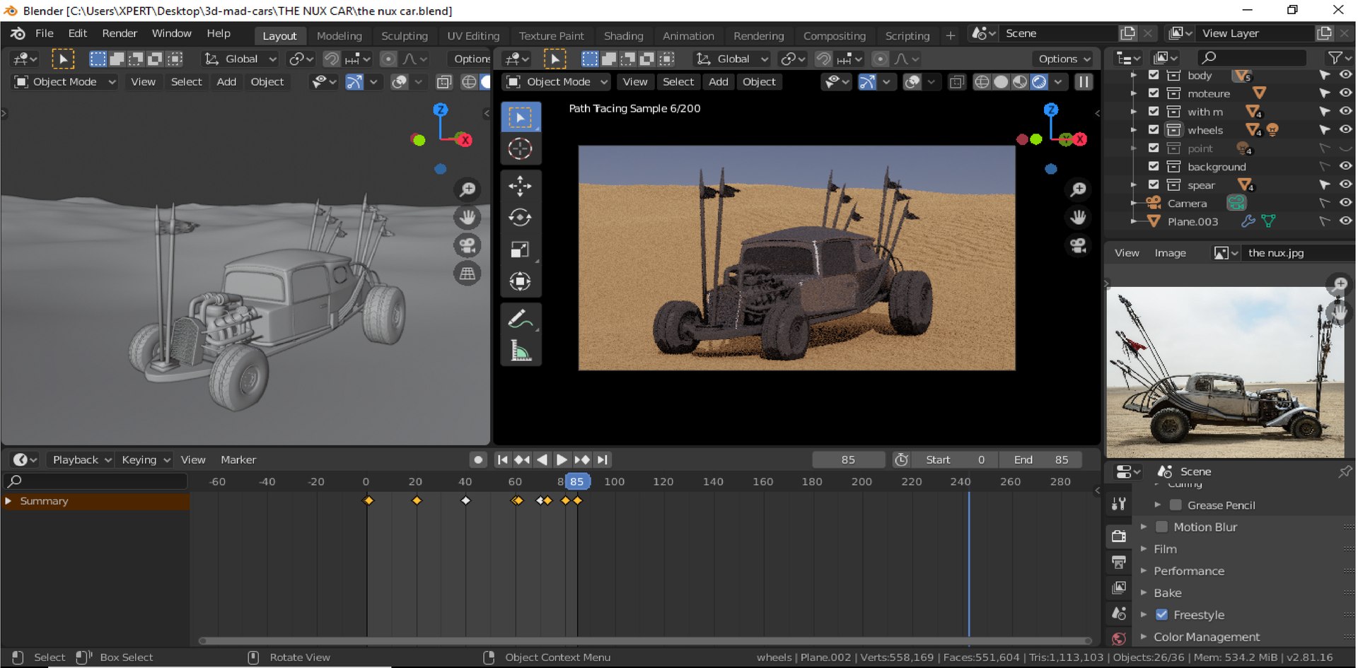 3D The Nux Car - TurboSquid 1933906