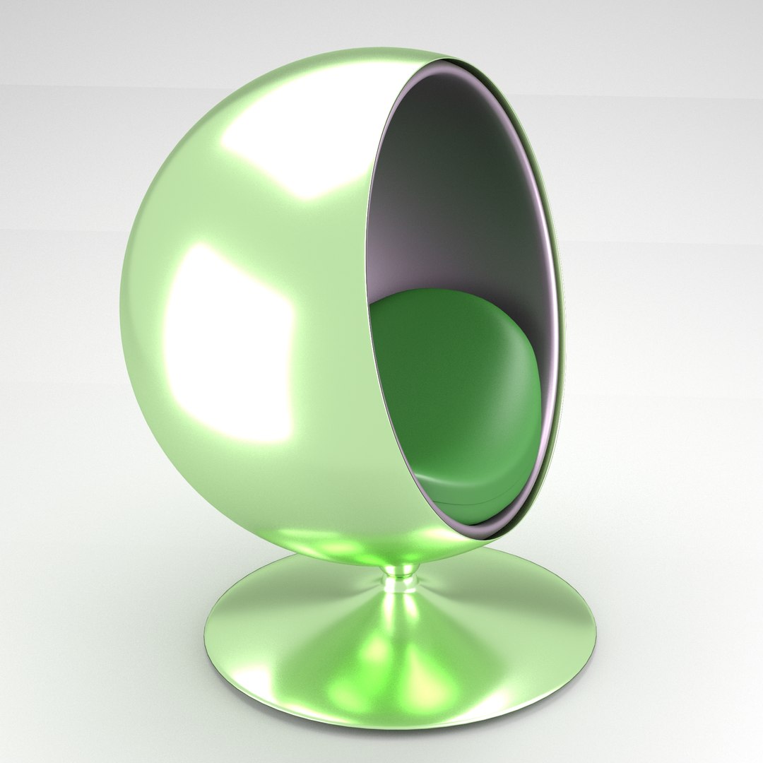 3d Model Spherical Modern Chair