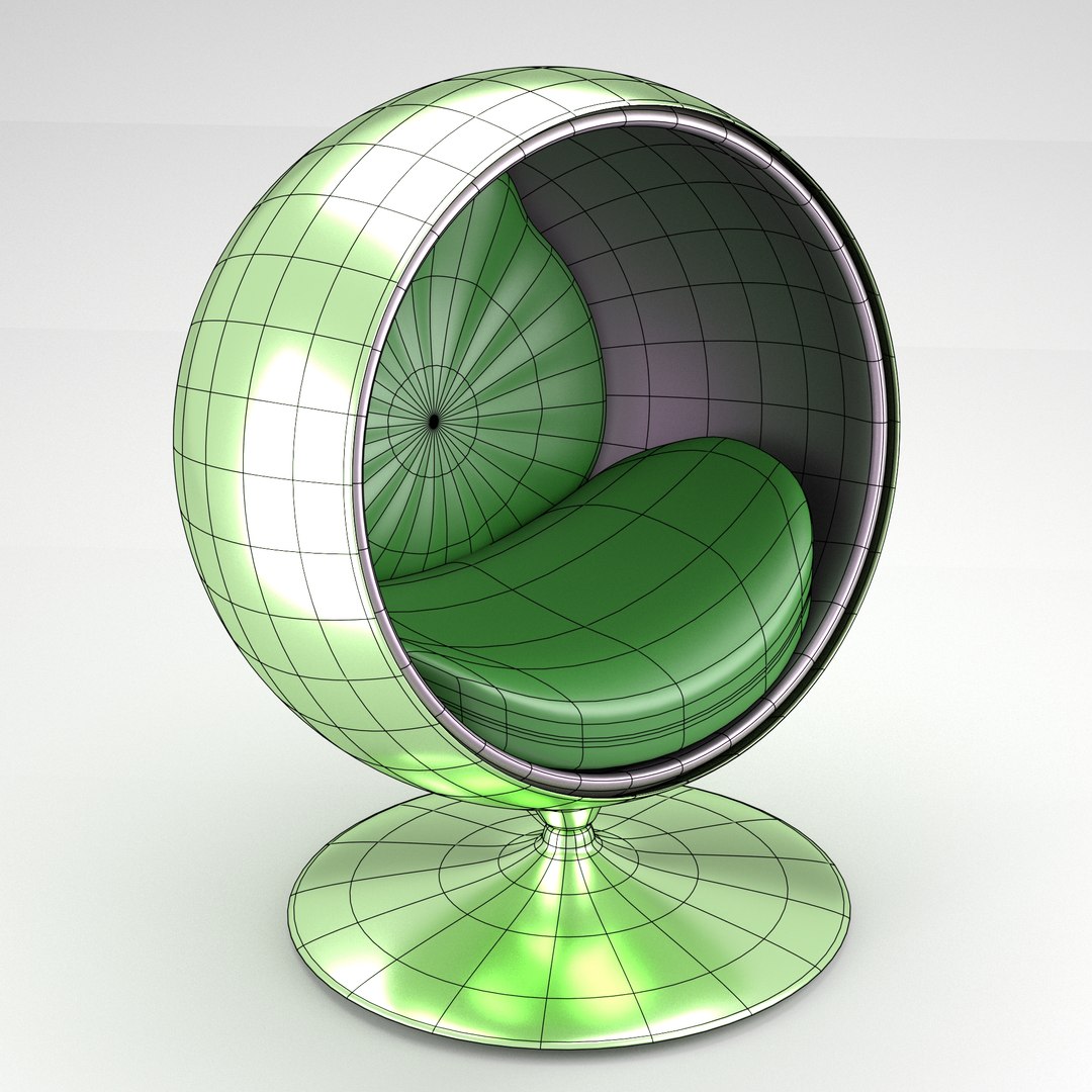 3d Model Spherical Modern Chair