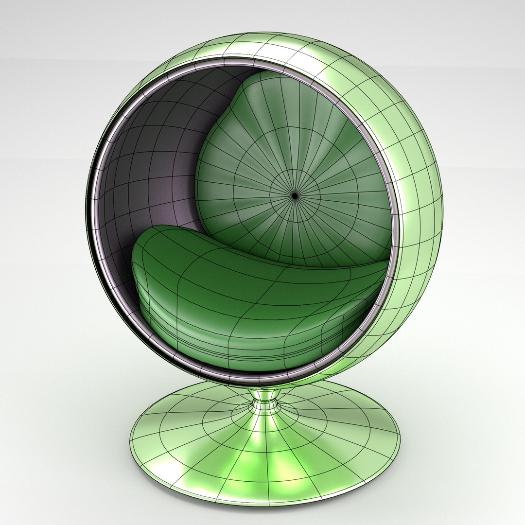 3d Model Spherical Modern Chair