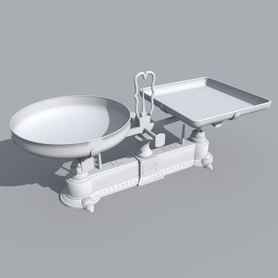 3d Model Scale Old Vintage