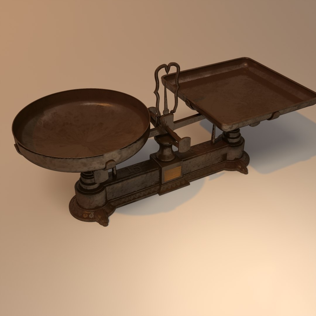3d Model Scale Old Vintage