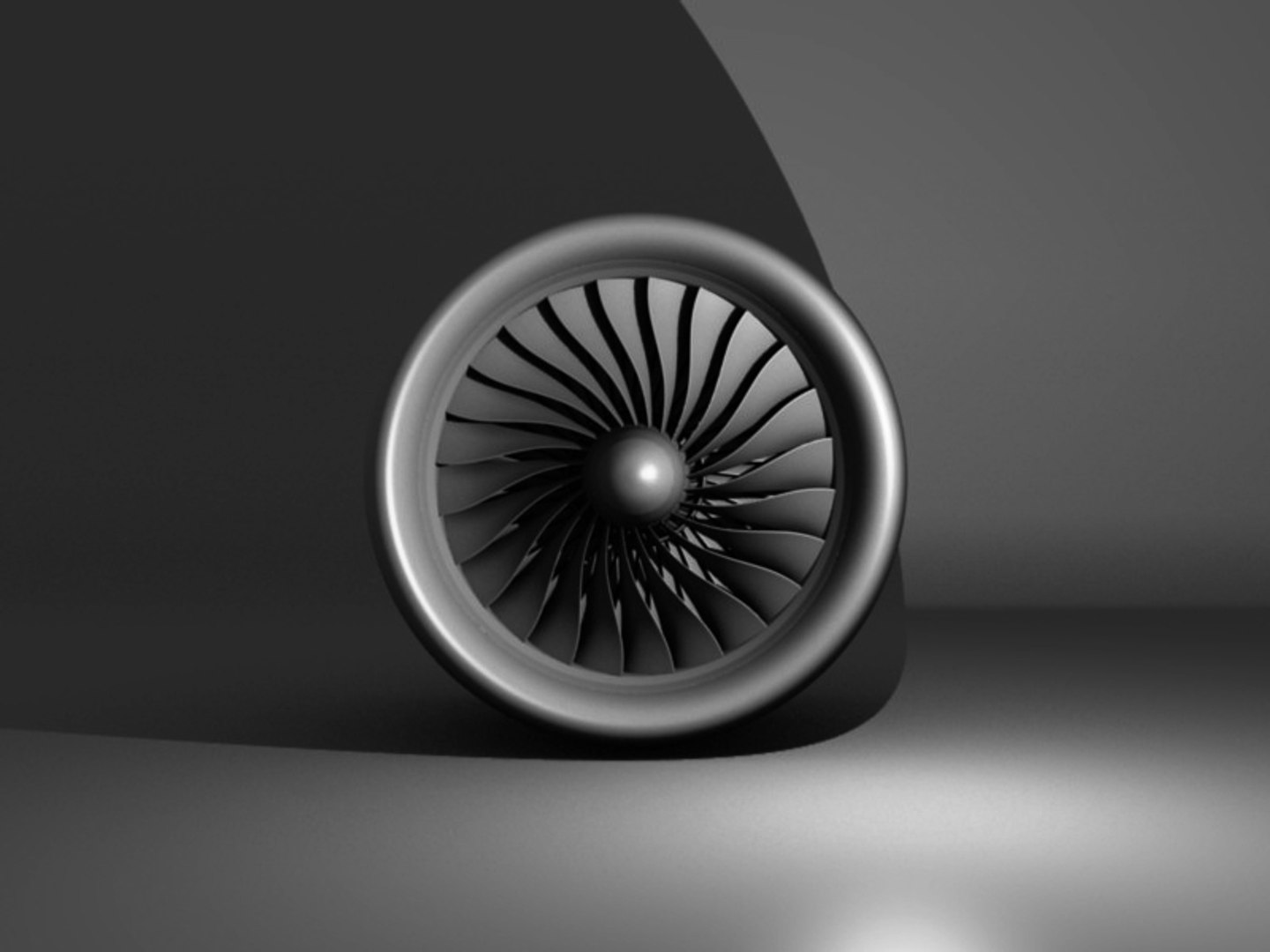 engine aircraft 3d model