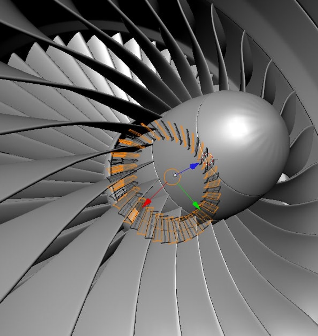 engine aircraft 3d model