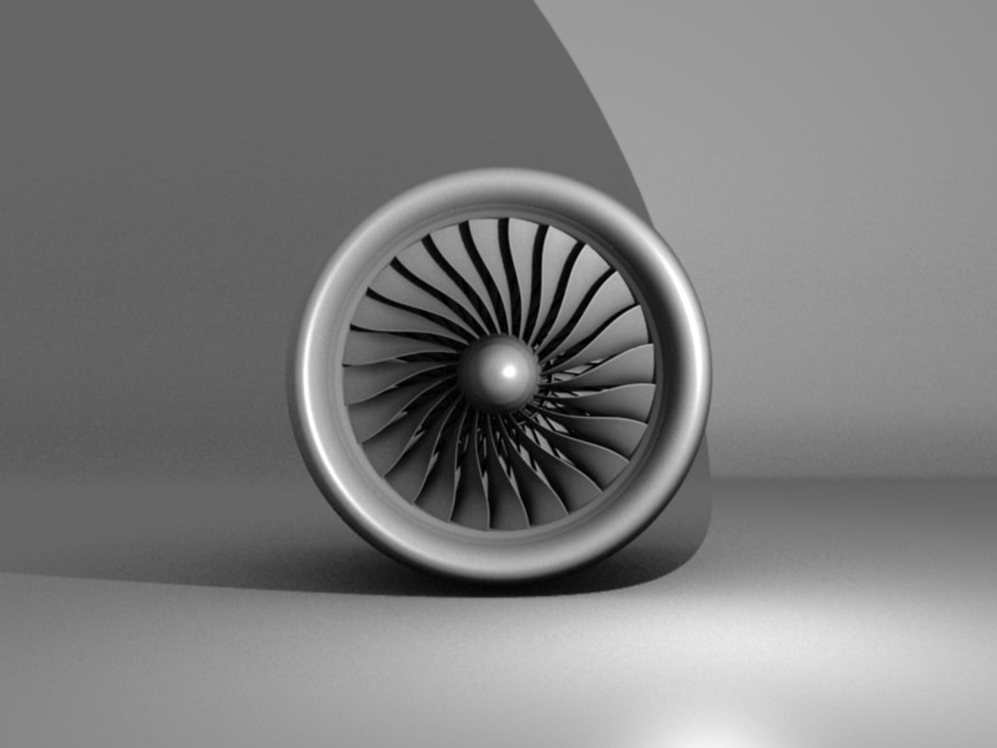 engine aircraft 3d model