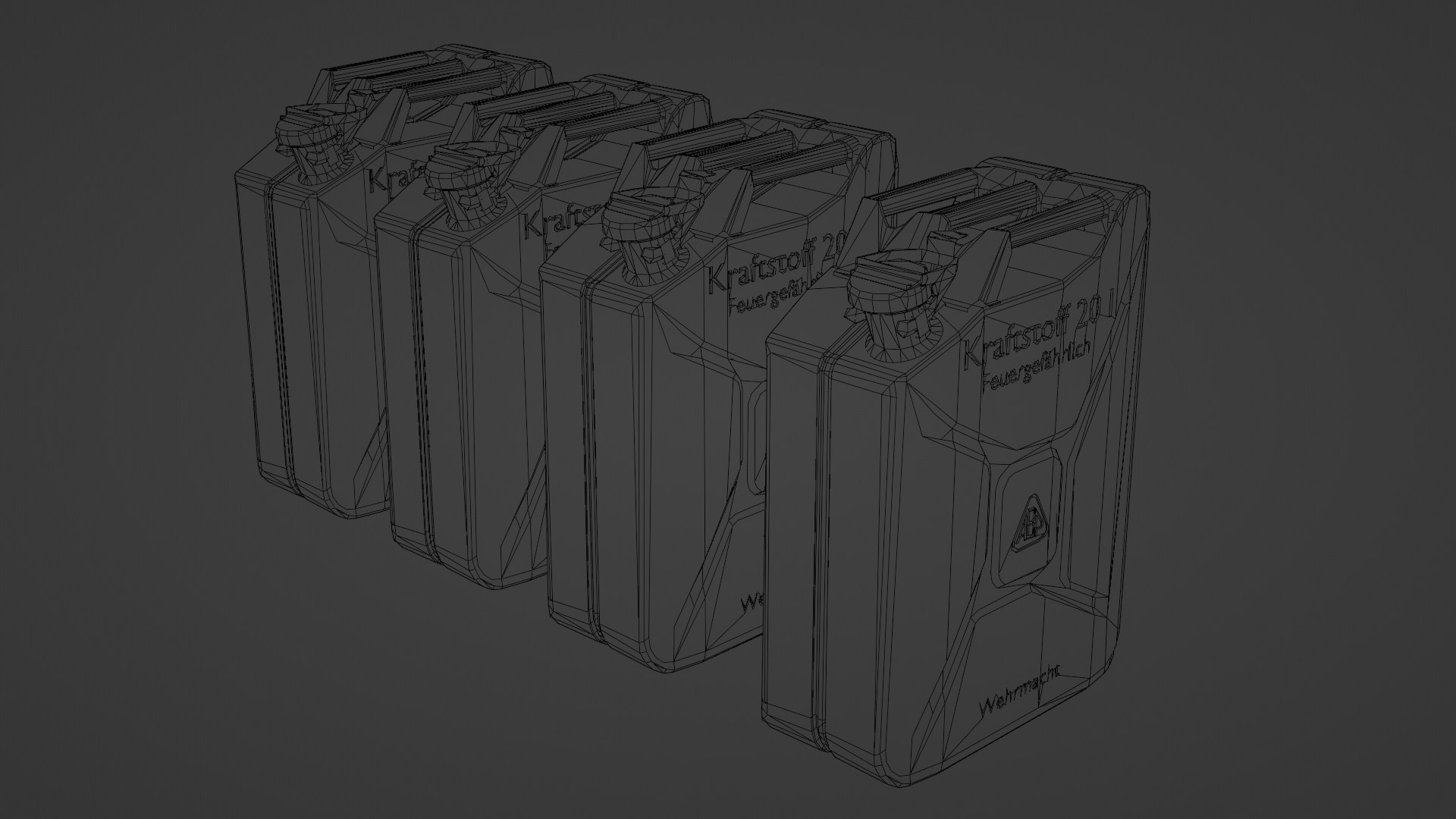 WW2 German Jerrycans 3D Model - TurboSquid 2004061