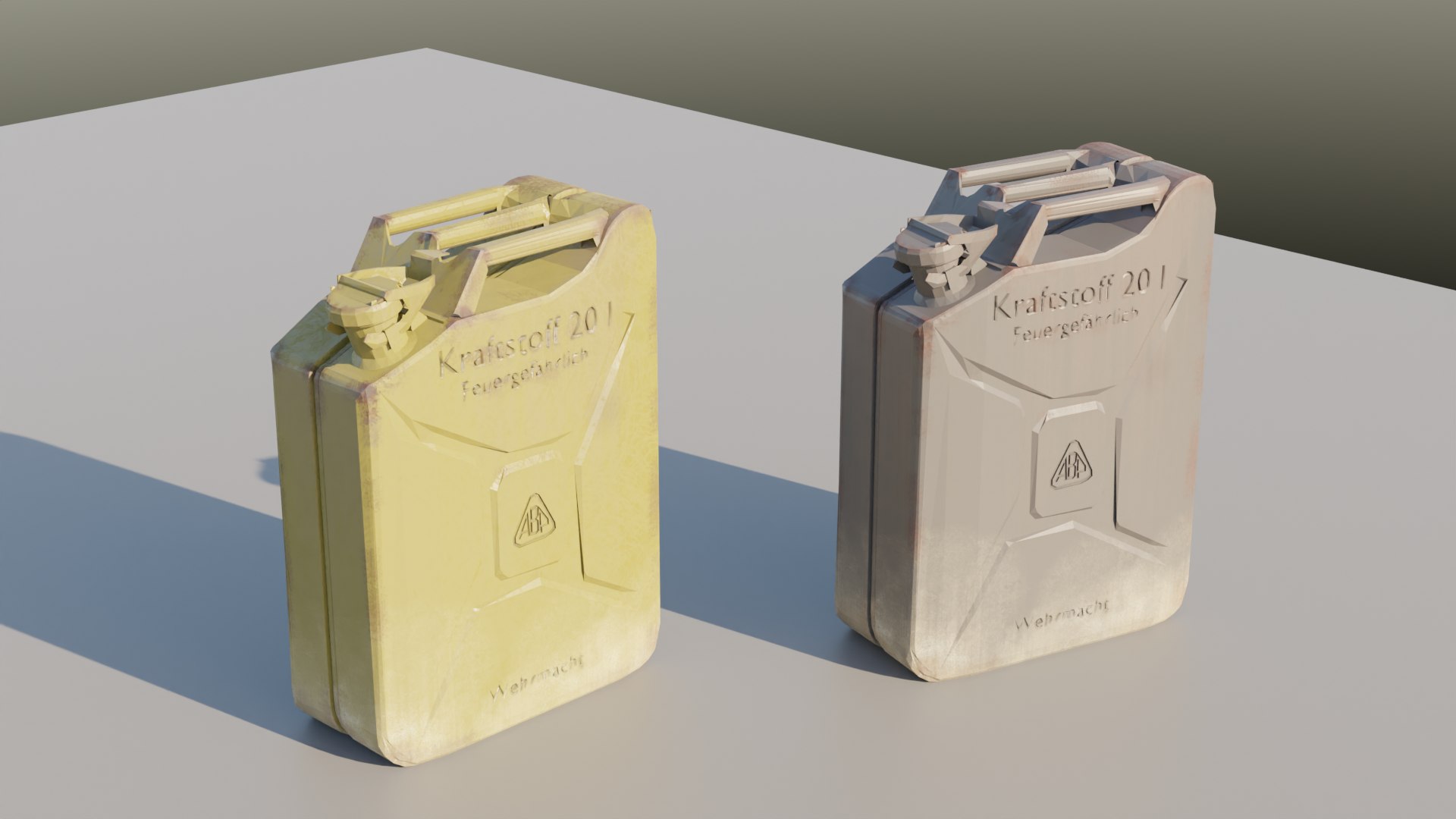 WW2 German Jerrycans 3D Model - TurboSquid 2004061