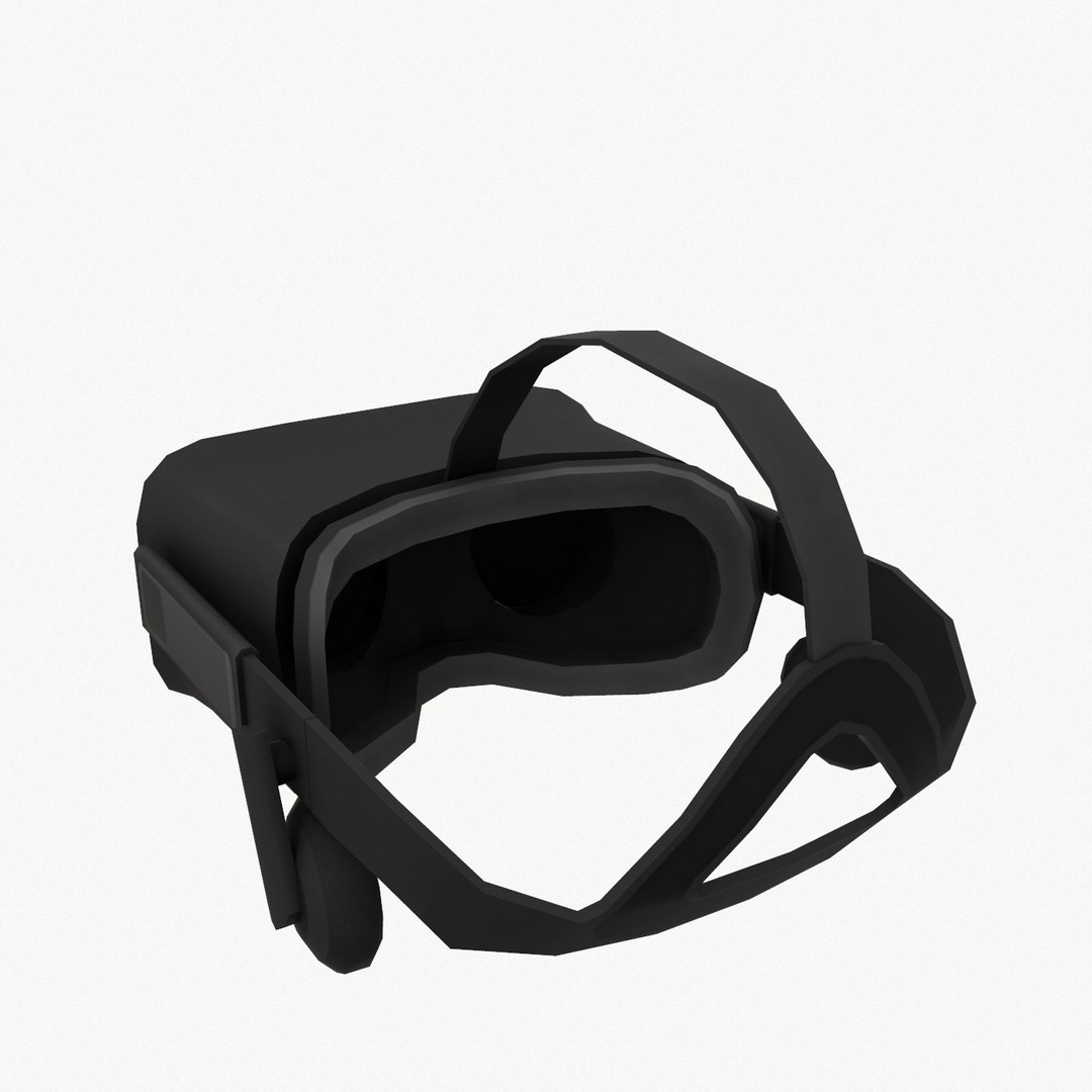 3d model of oculus rift headset