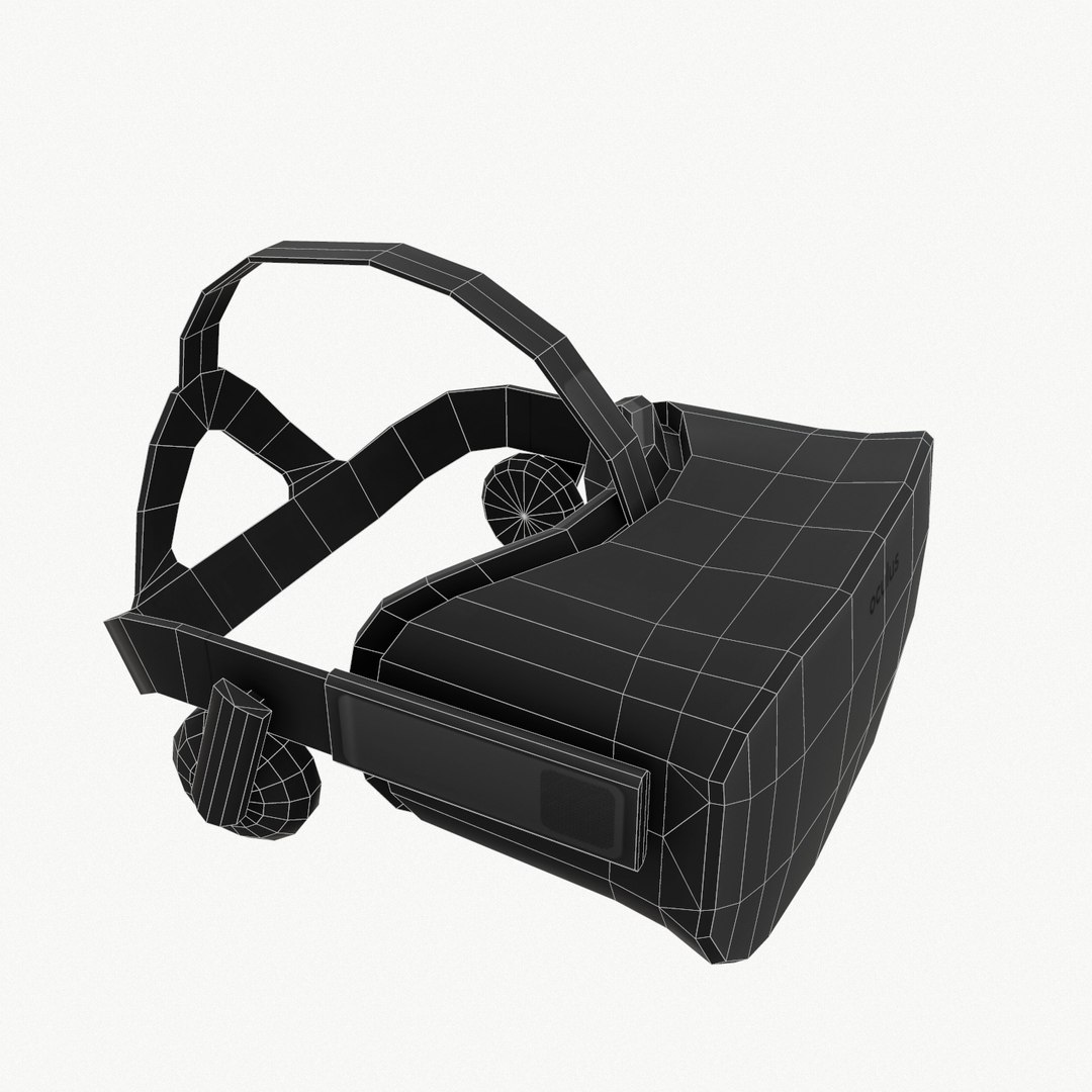 3d model of oculus rift headset