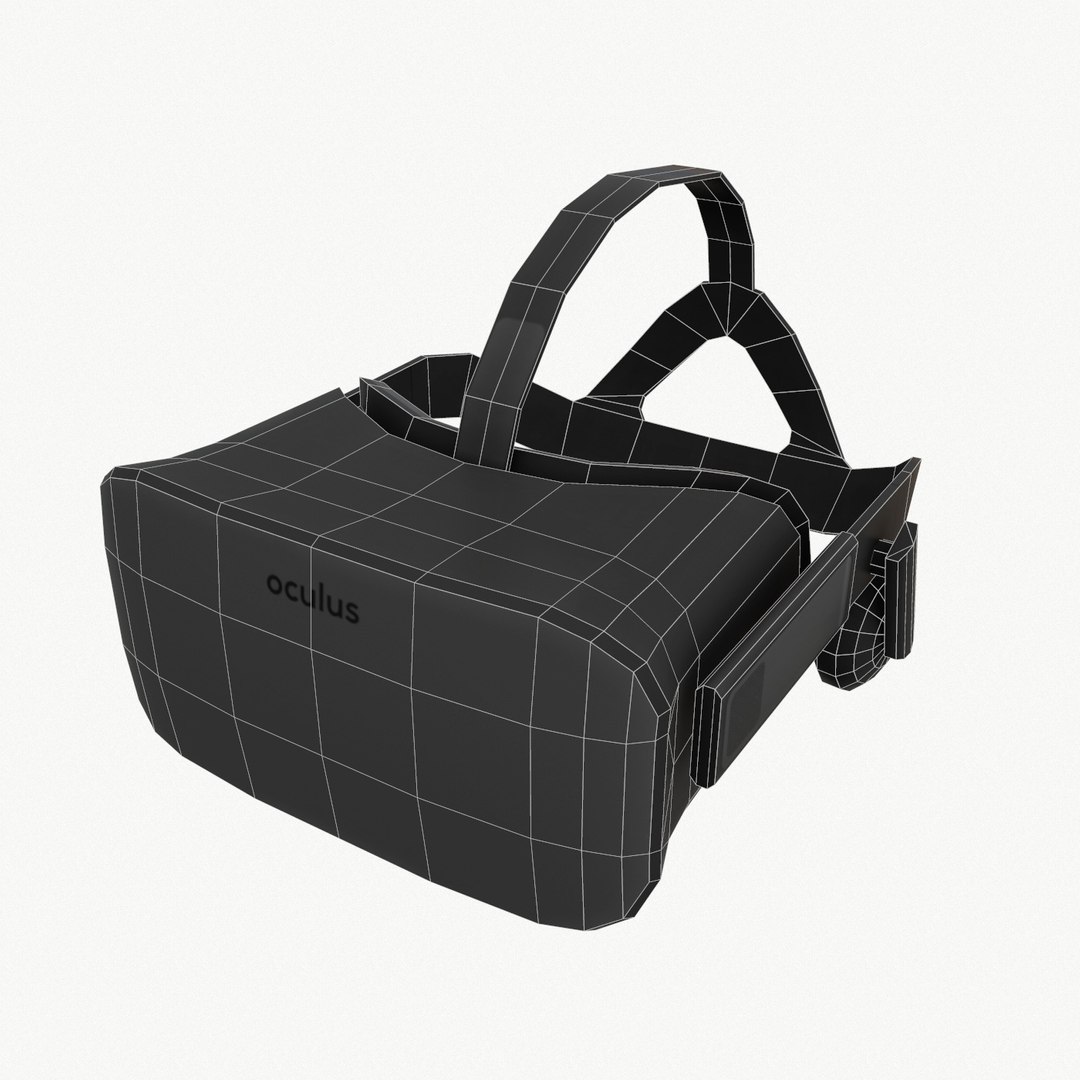 3d model of oculus rift headset